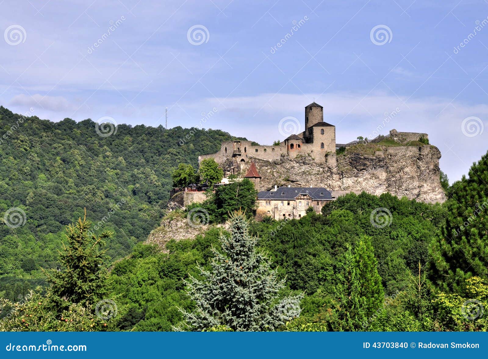 Castle Strekov stock photo. Image of hill, palace, fortification - 43703840