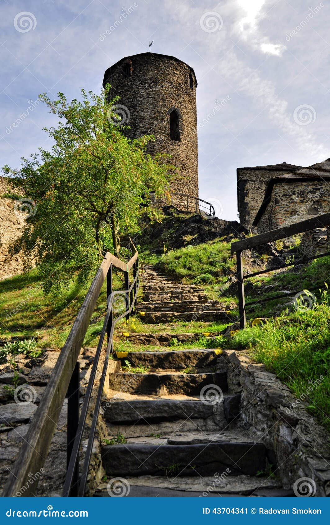 Castle Strekov stock image. Image of rock, czechia, hill - 43704341