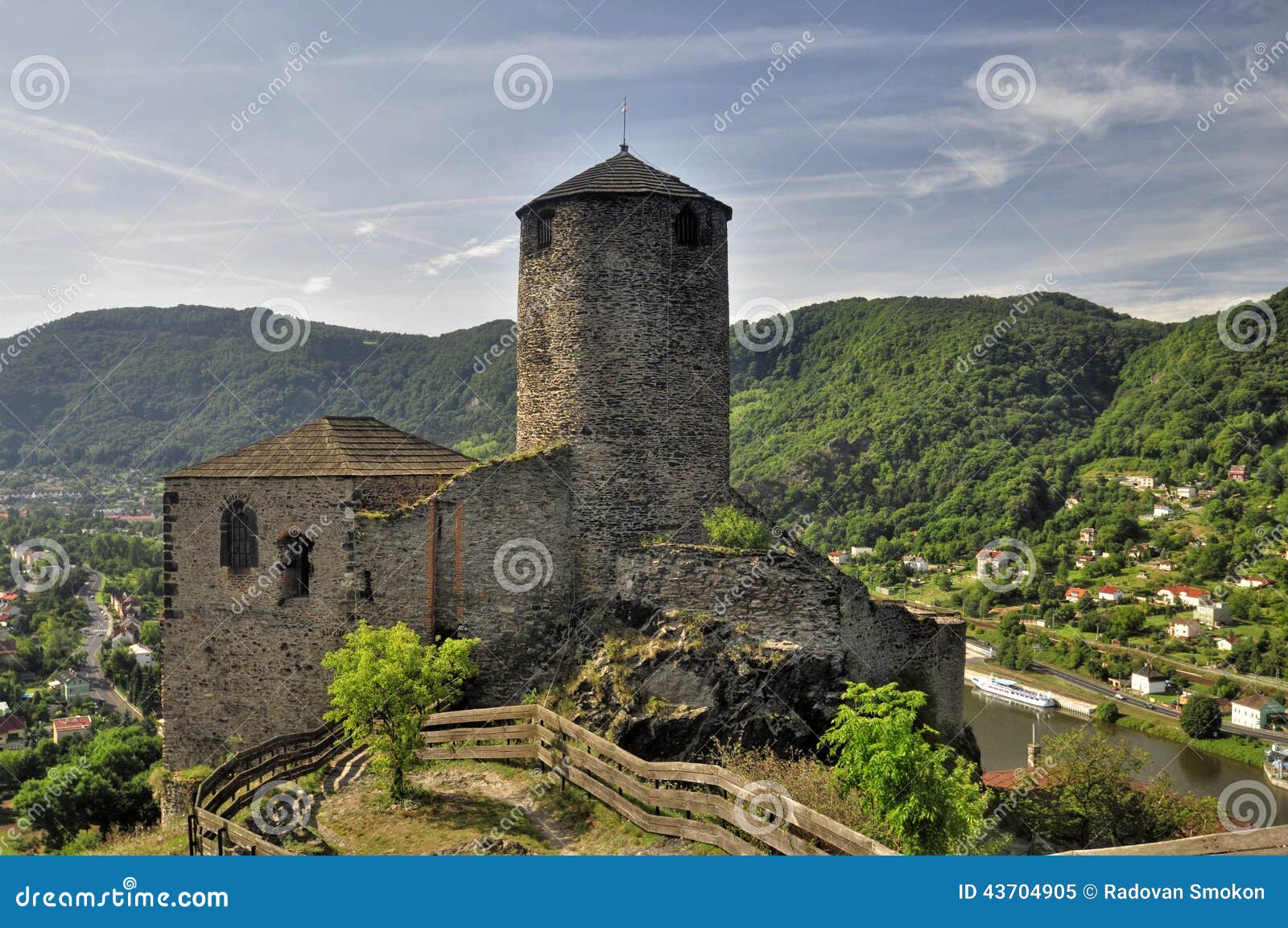 Castle Strekov stock image. Image of czech, bohemia, ruins - 43704905