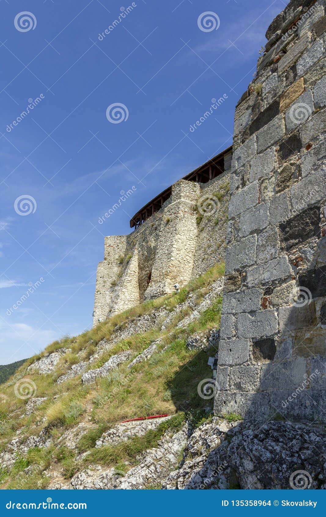 Castle of Sumeg stock photo. Image of town, summer, hill - 135358964