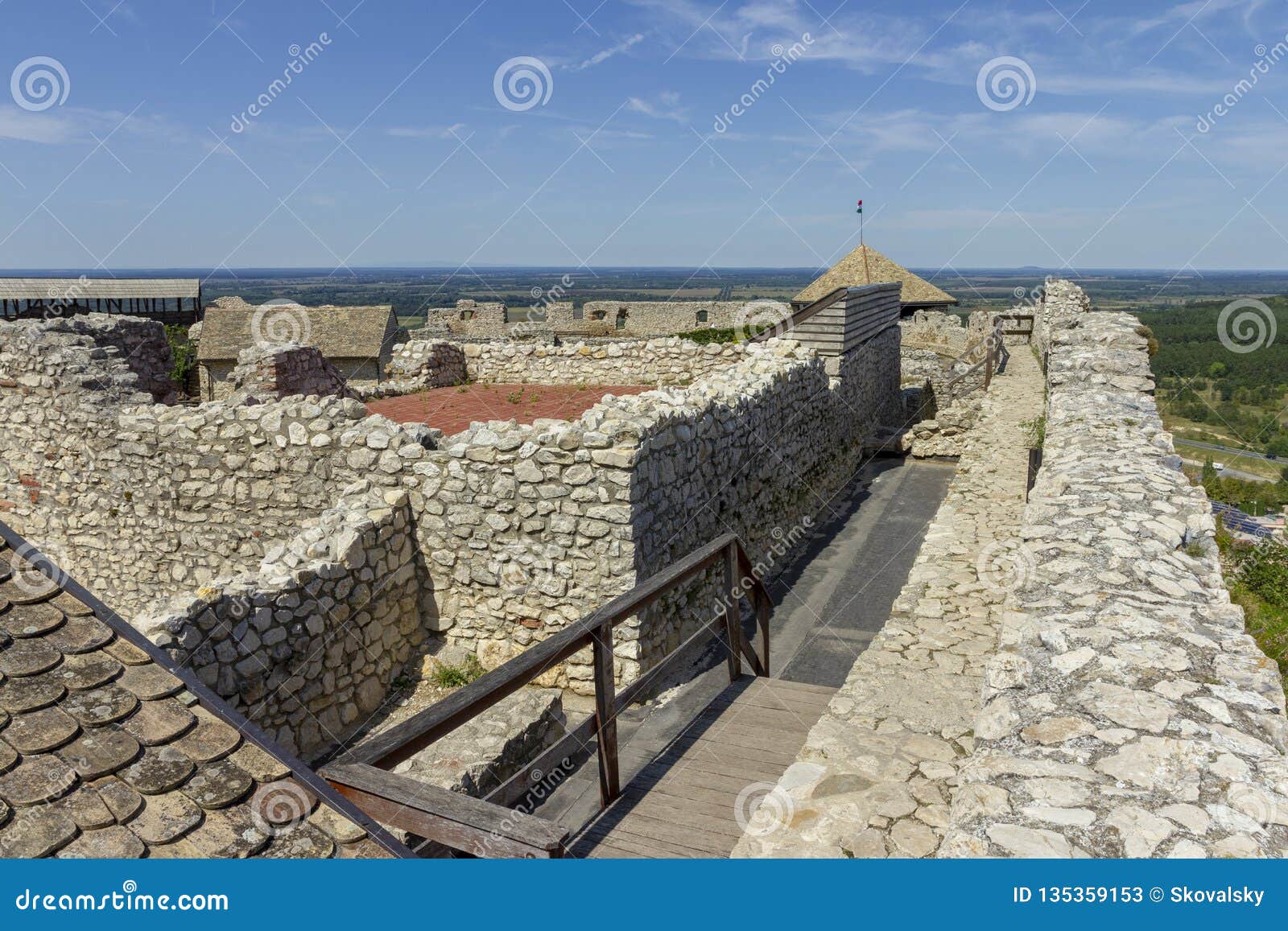 Castle of Sumeg stock image. Image of town, architecture - 135359153