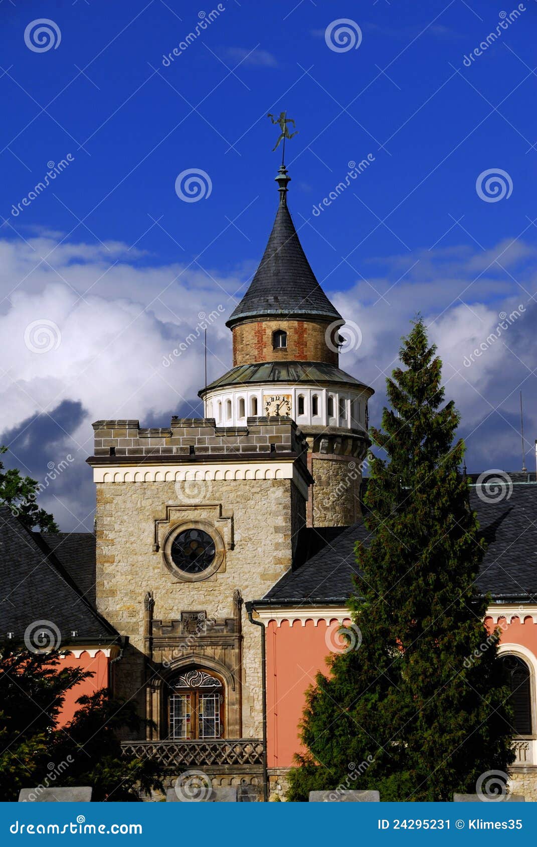 Castle Sychrov stock image. Image of castello, garden - 24295231
