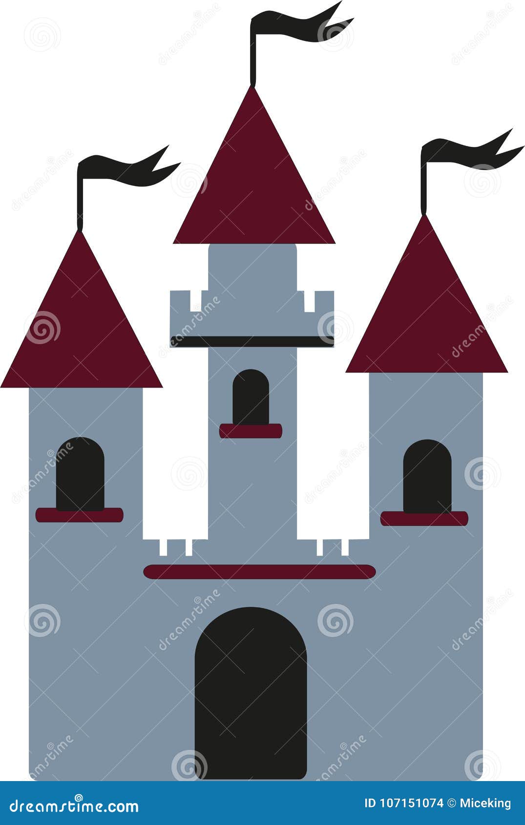 Castle symbol vector stock illustration. Illustration of kingdom ...