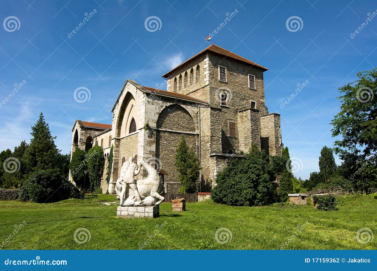 The castle of Tata stock photo. Image of castle, tourist - 17159362