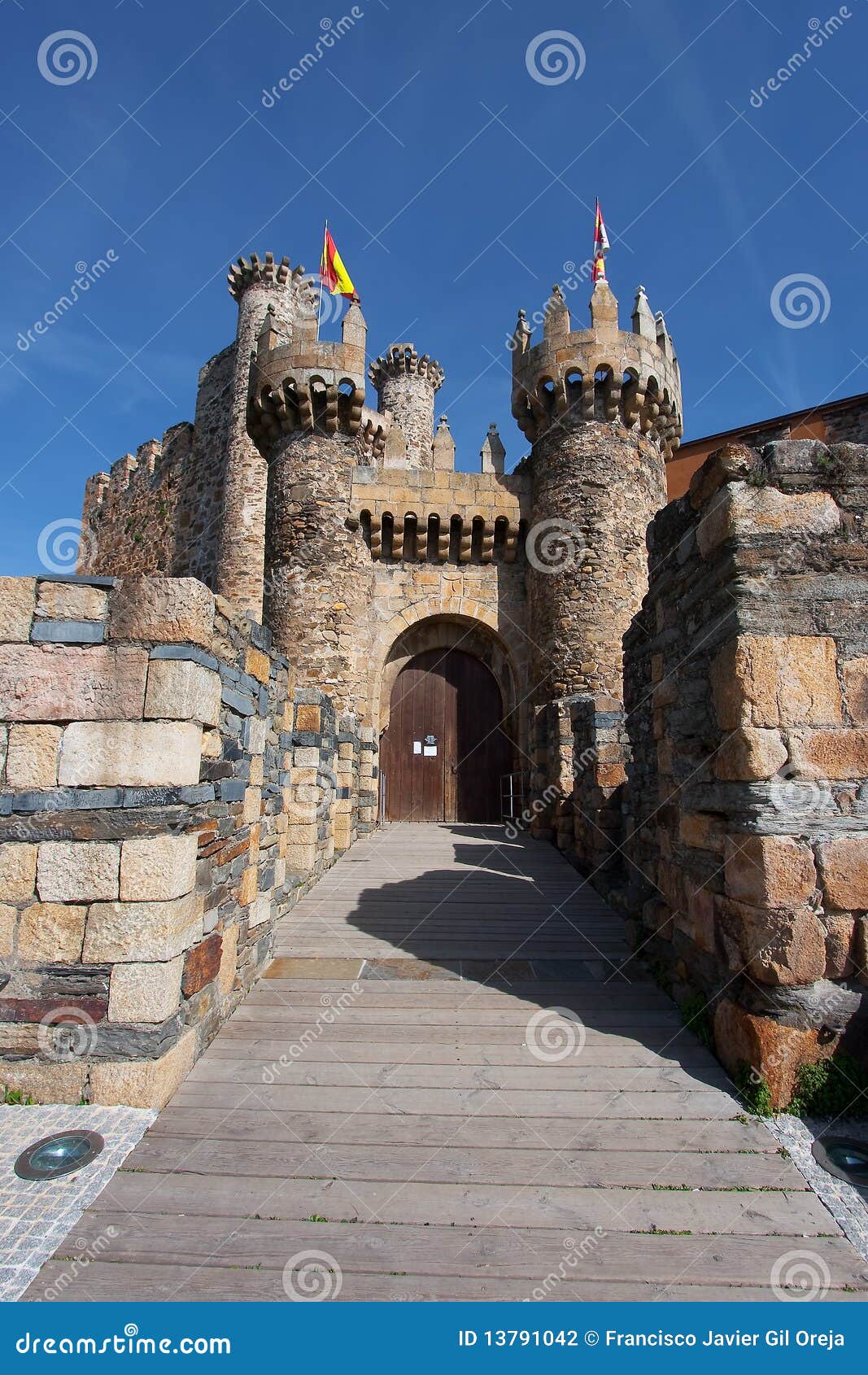 Castle of the templars stock photo. Image of large, fortified - 13791042