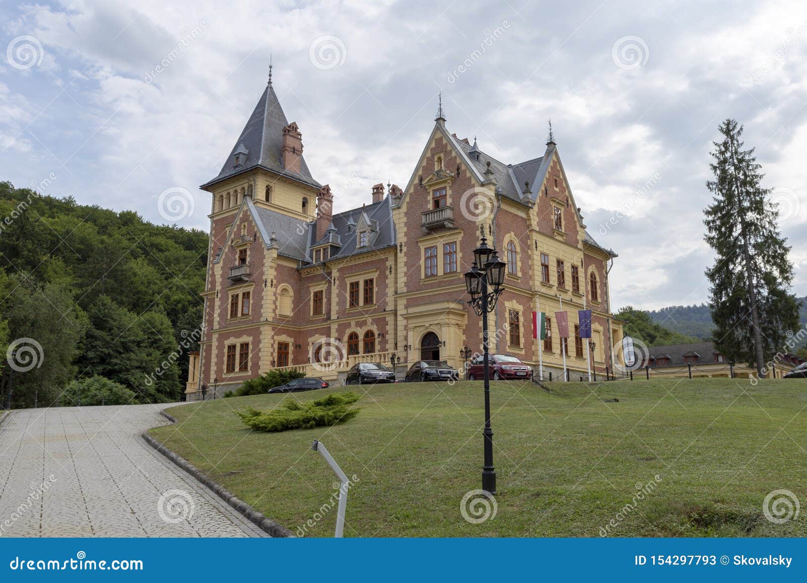 Castle in Thne Matra Mountains Stock Image - Image of mansion ...