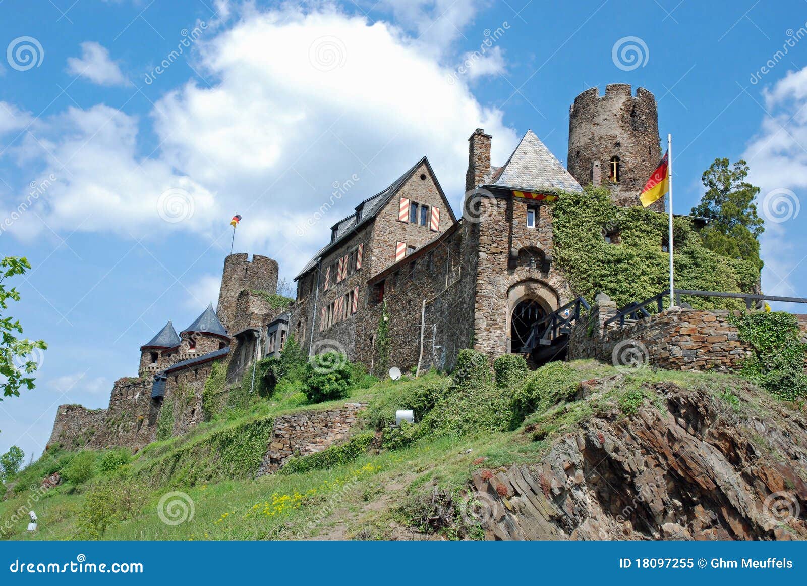 Castle Thurant, Mosel Valley, Eifel, Germany Stock Image - Image of ...