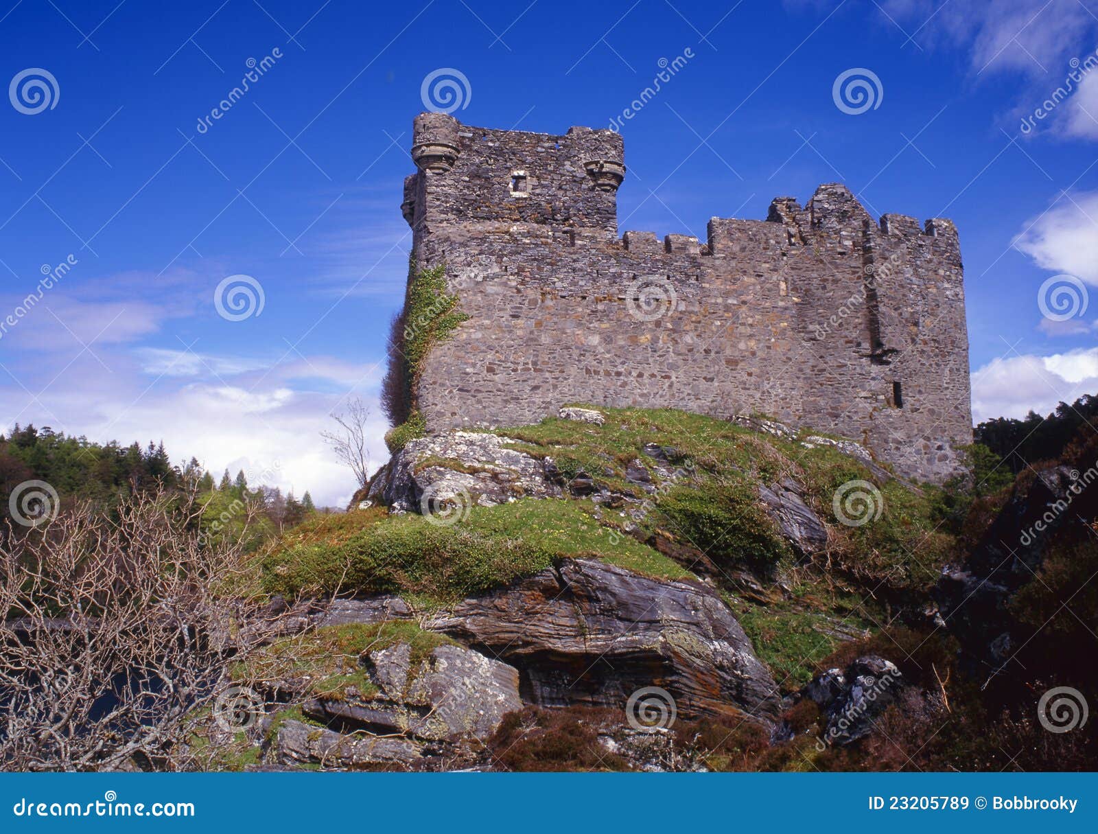 Castle Tioram Tower, Moidart, Scotland Stock Image - Image of dorlin ...