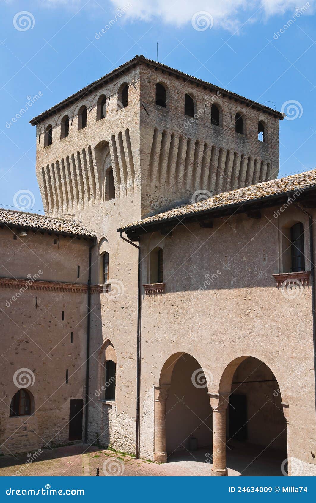 Castle of Torrechiara. Emilia-Romagna. Italy Stock Image - Image of ...
