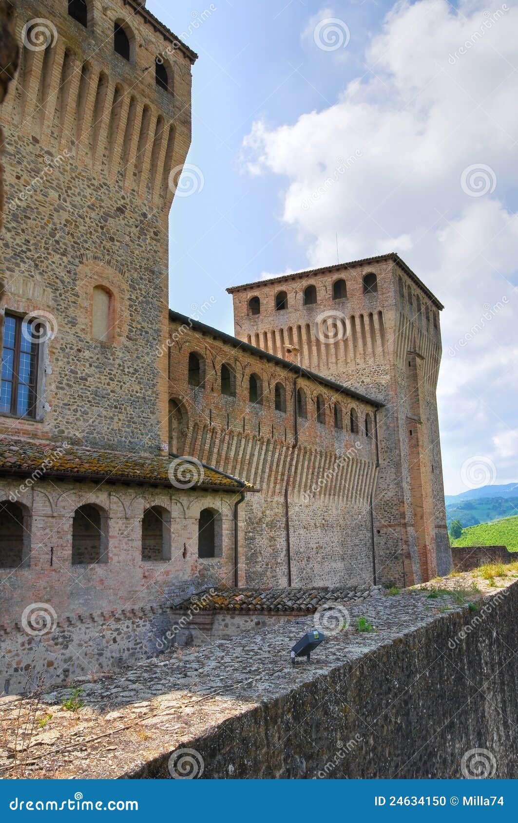 Castle of Torrechiara. Emilia-Romagna. Italy Stock Photo - Image of ...