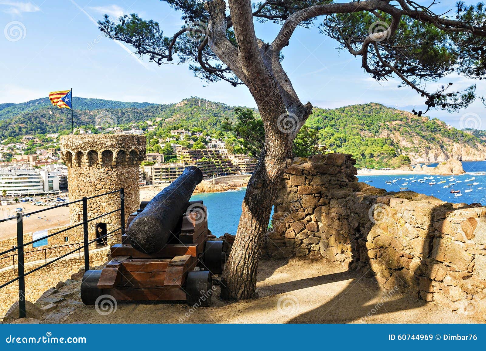 Castle in Tossa De Mar, Spain Stock Image - Image of medieval, fortress ...