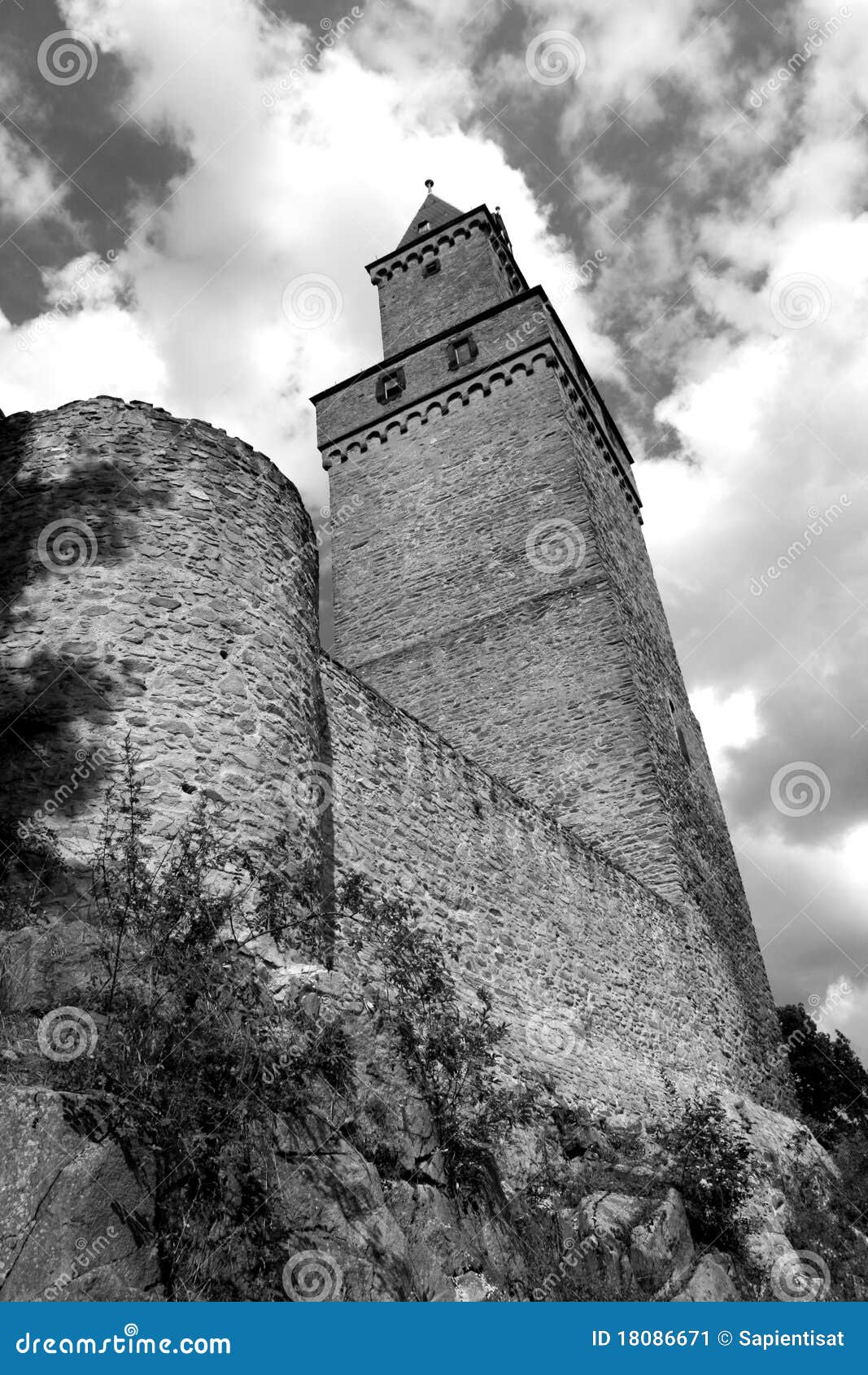 Castle tower stock image. Image of building, place, castle - 18086671