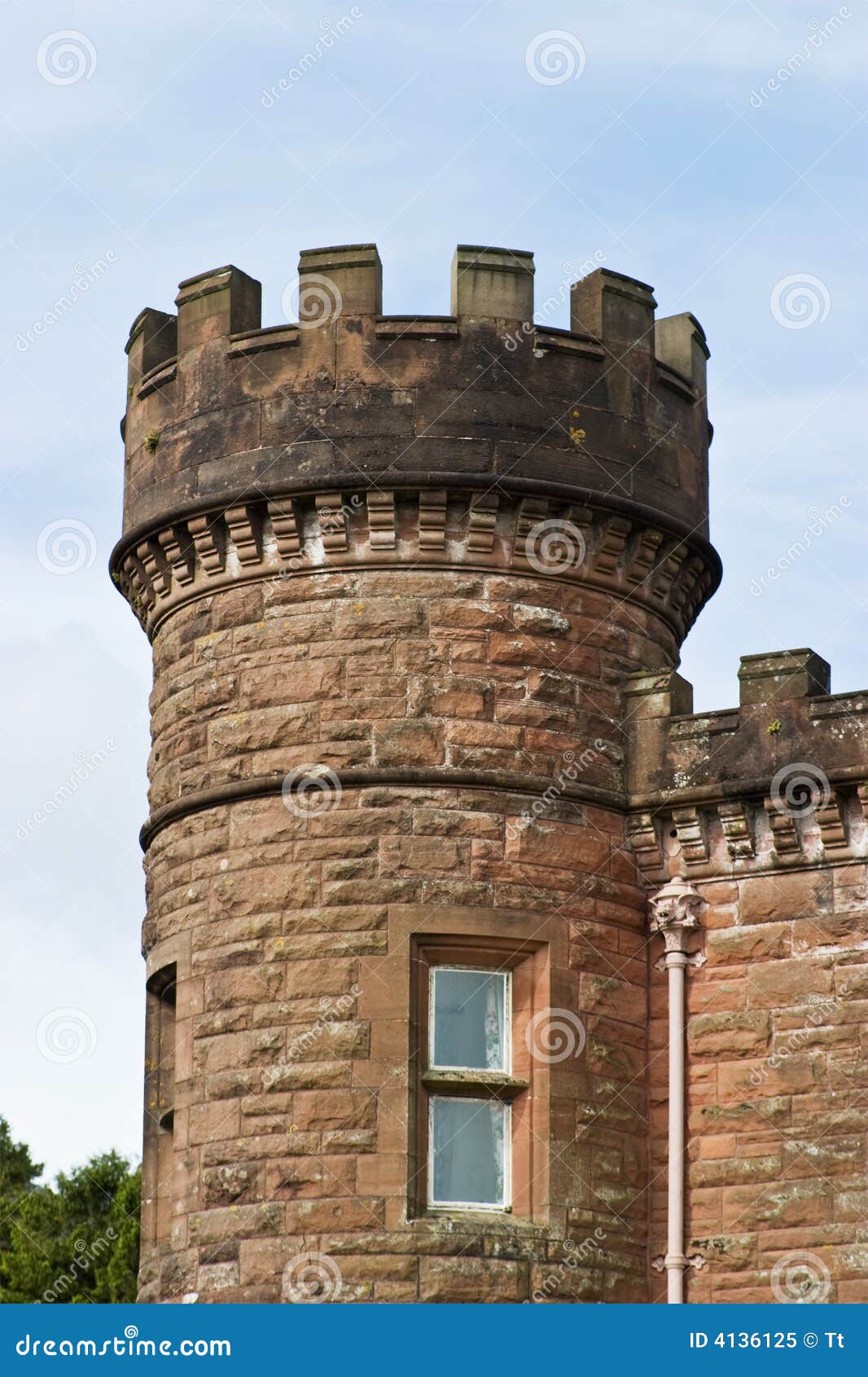 Castle tower stock image. Image of high, surveillance - 4136125