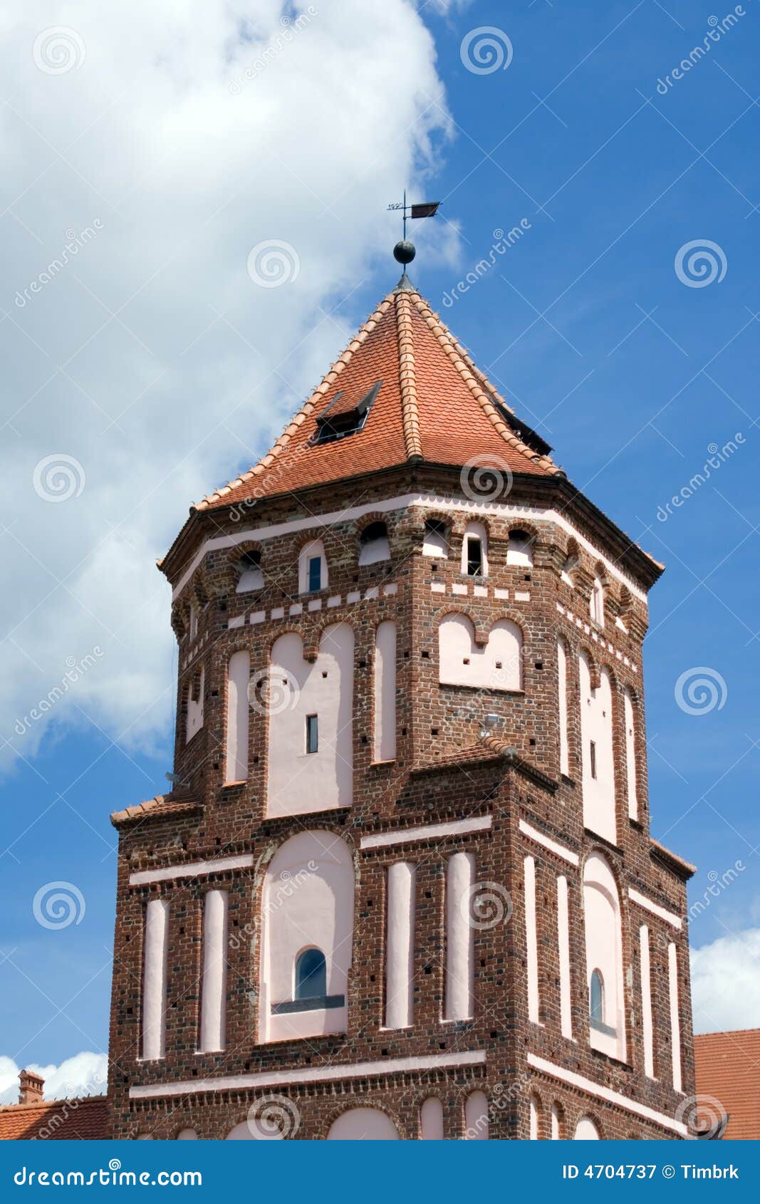 Castle Tower stock image. Image of heavy, brick, europe - 4704737