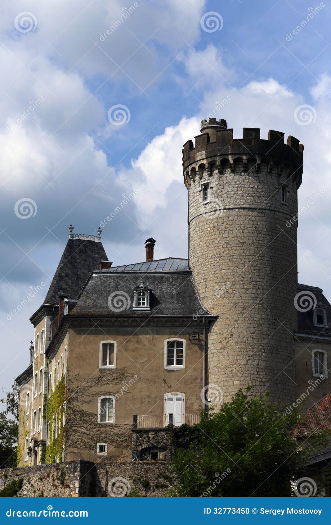Castle stock photo. Image of alps, range, tower, germany - 32773450