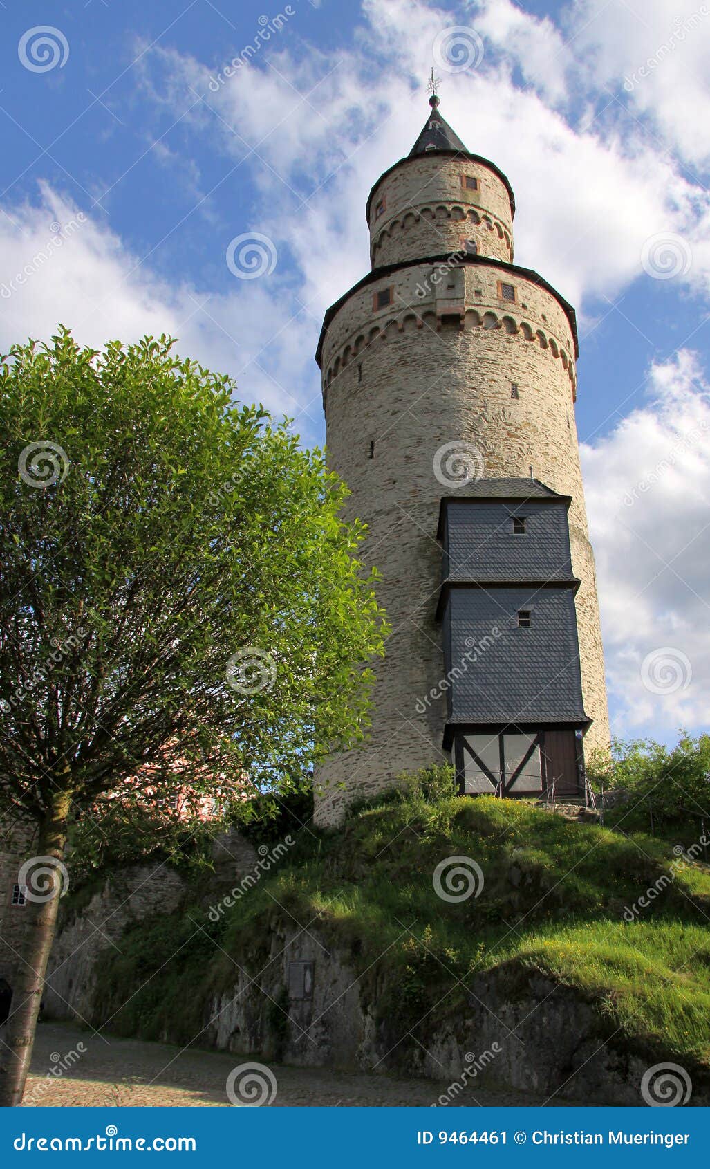 Castle tower in Germany stock image. Image of palace, small - 9464461