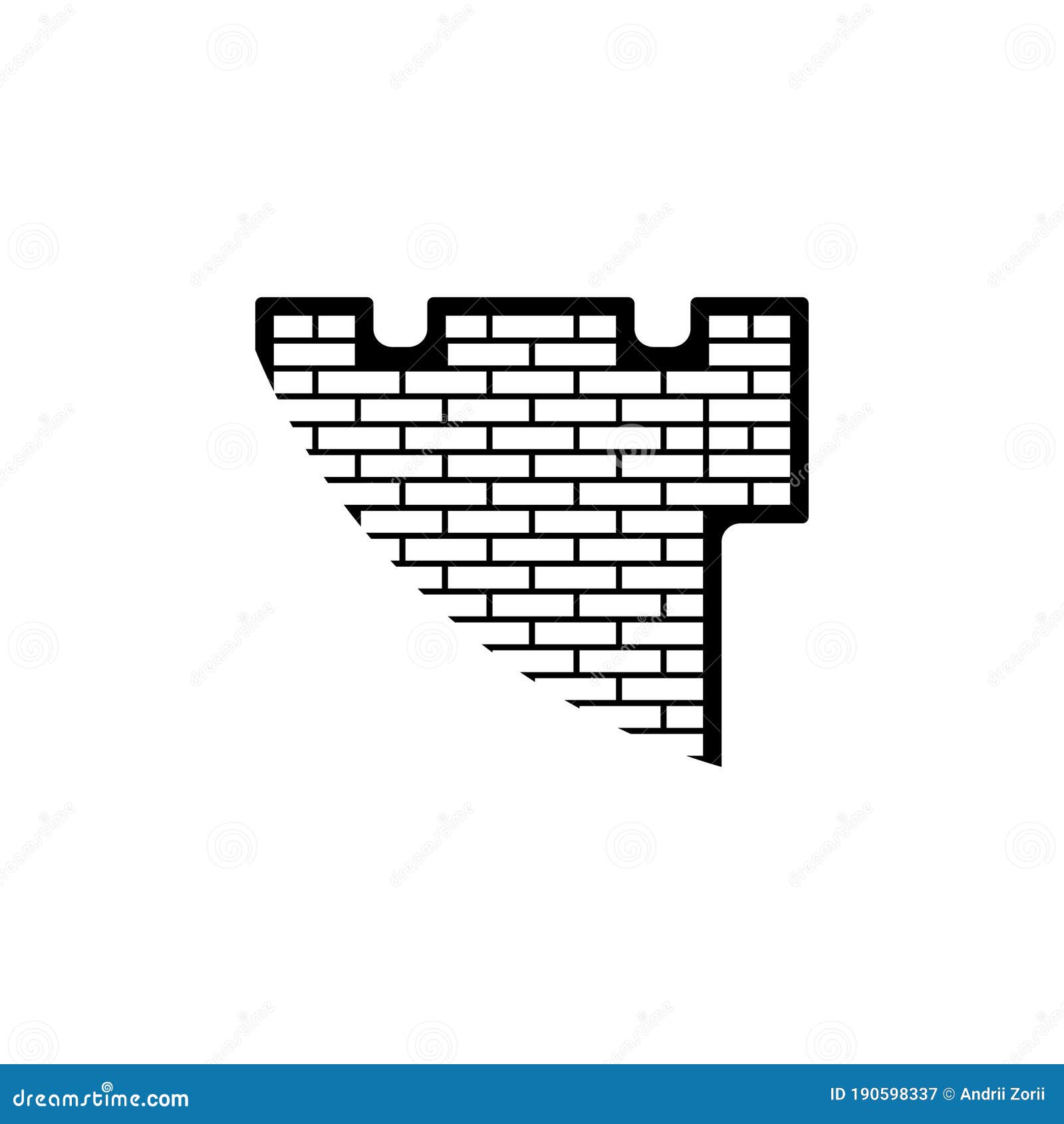 Castle Tower Icon, Logo Isolated on White Background. Tower and ...