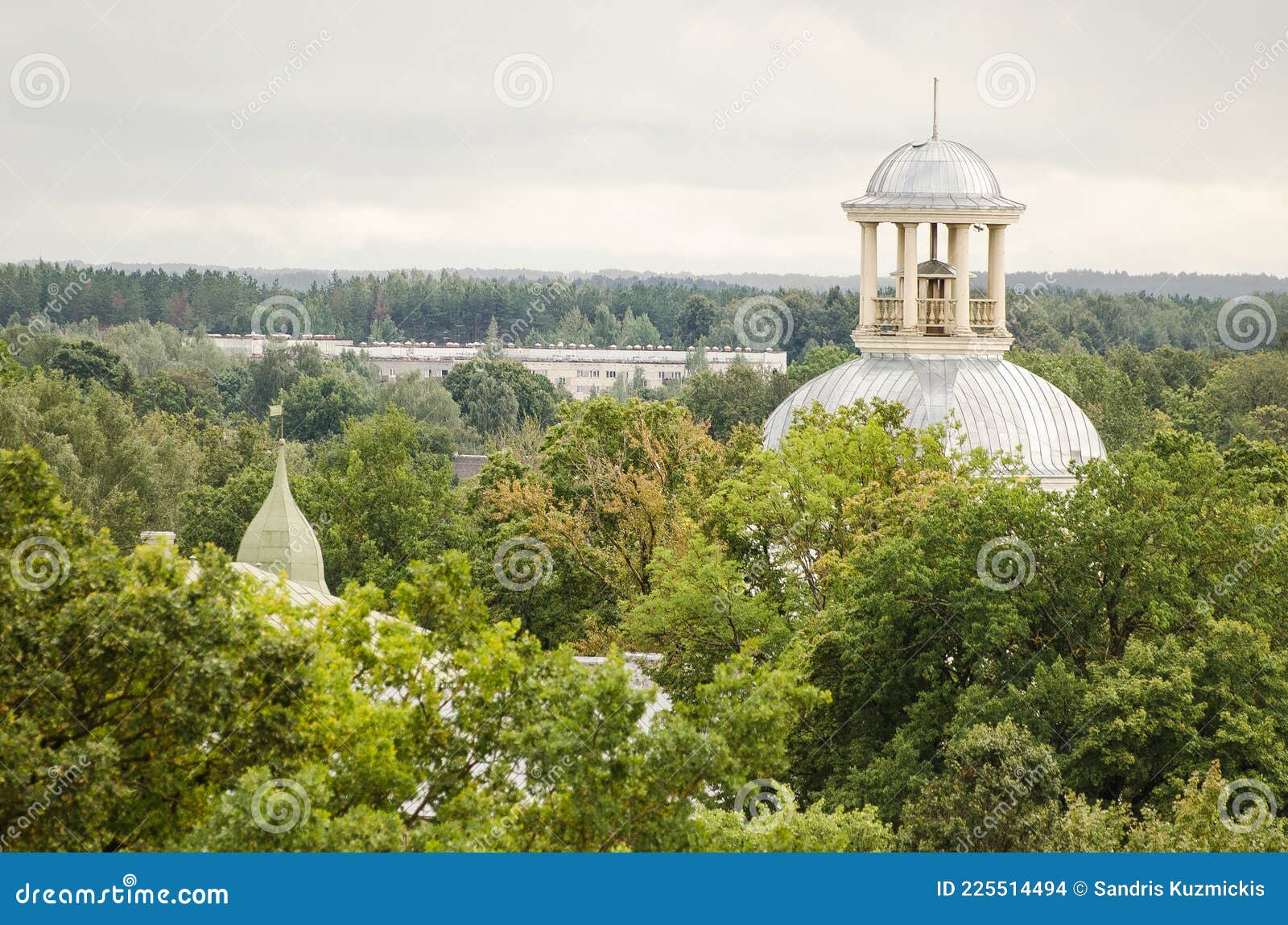 Castle Tower in Krustpils, Latvia Stock Photo - Image of building ...
