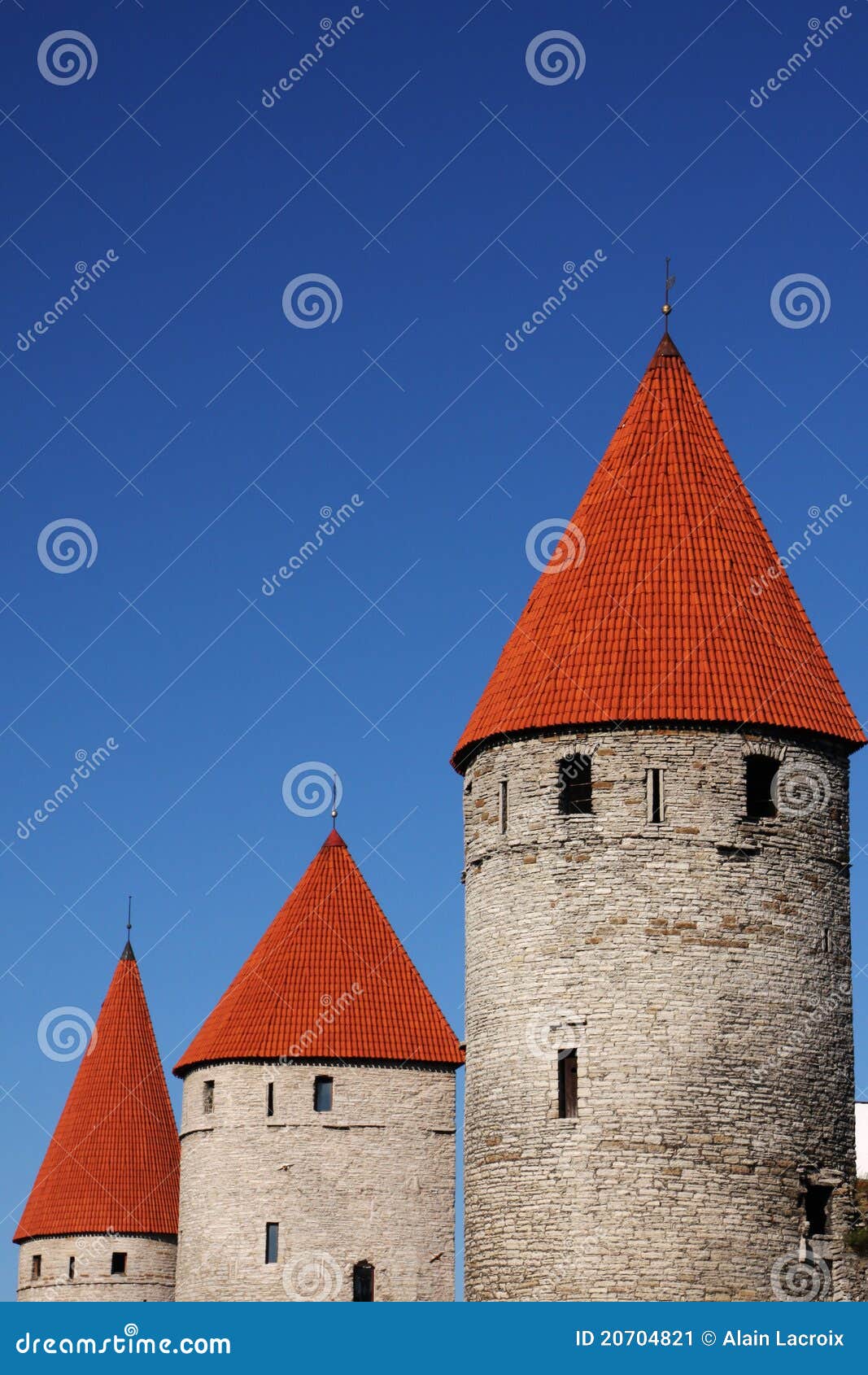 Castle towers stock image. Image of buildings, history - 20704821
