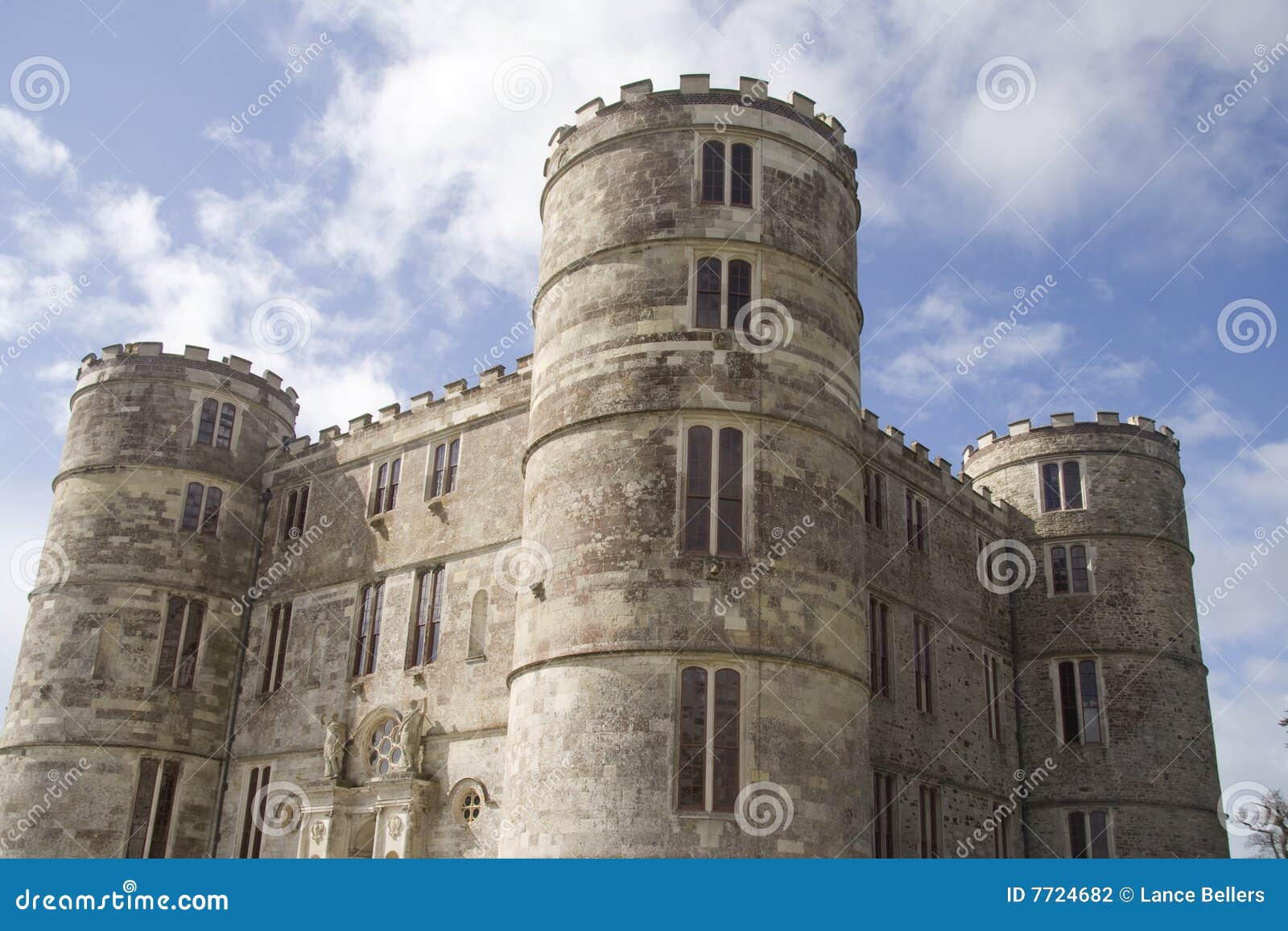 Castle towers stock photo. Image of lulworth, flag, britain - 7724682