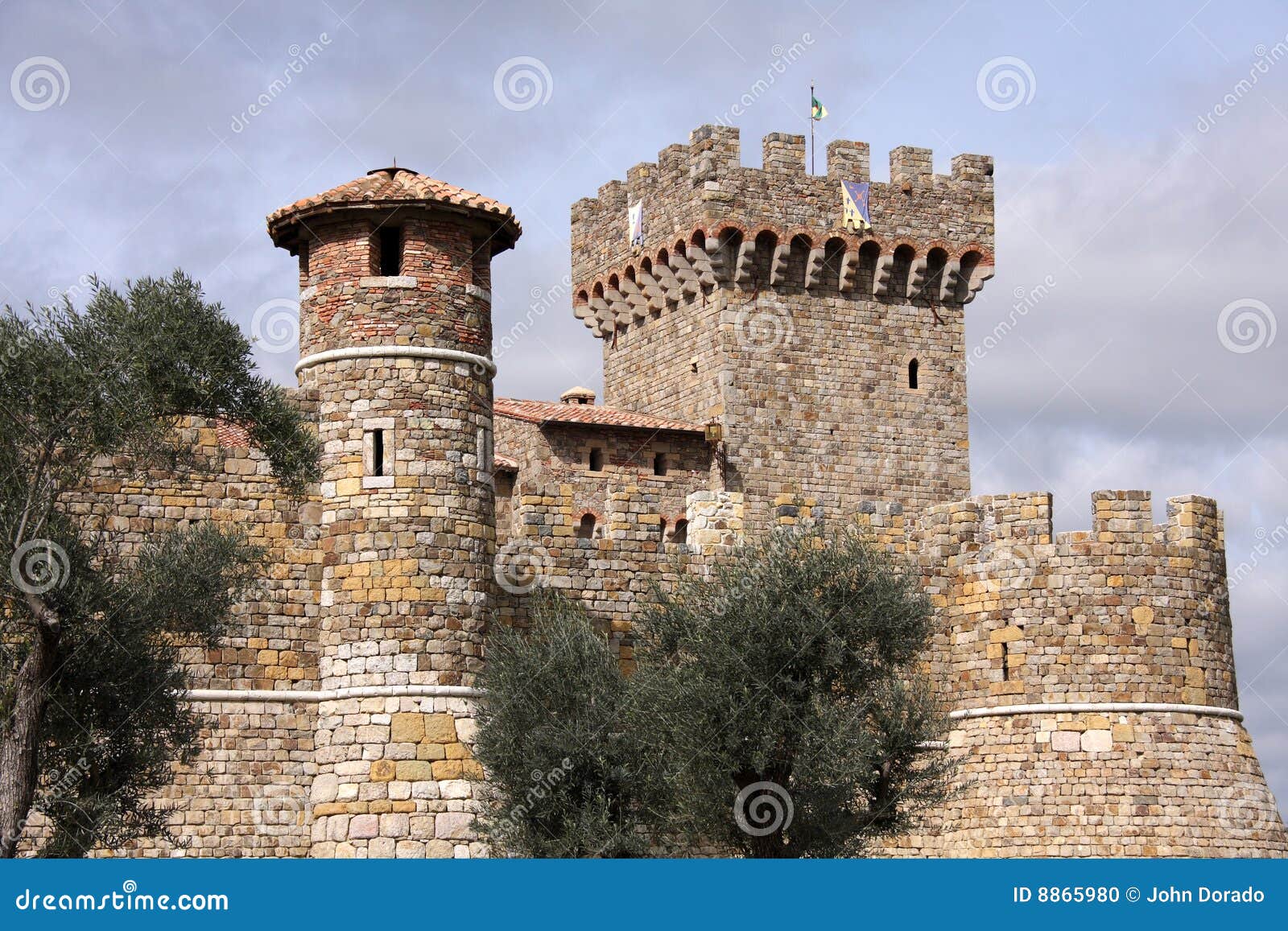 Castle Towers stock photo. Image of strength, fortress - 8865980