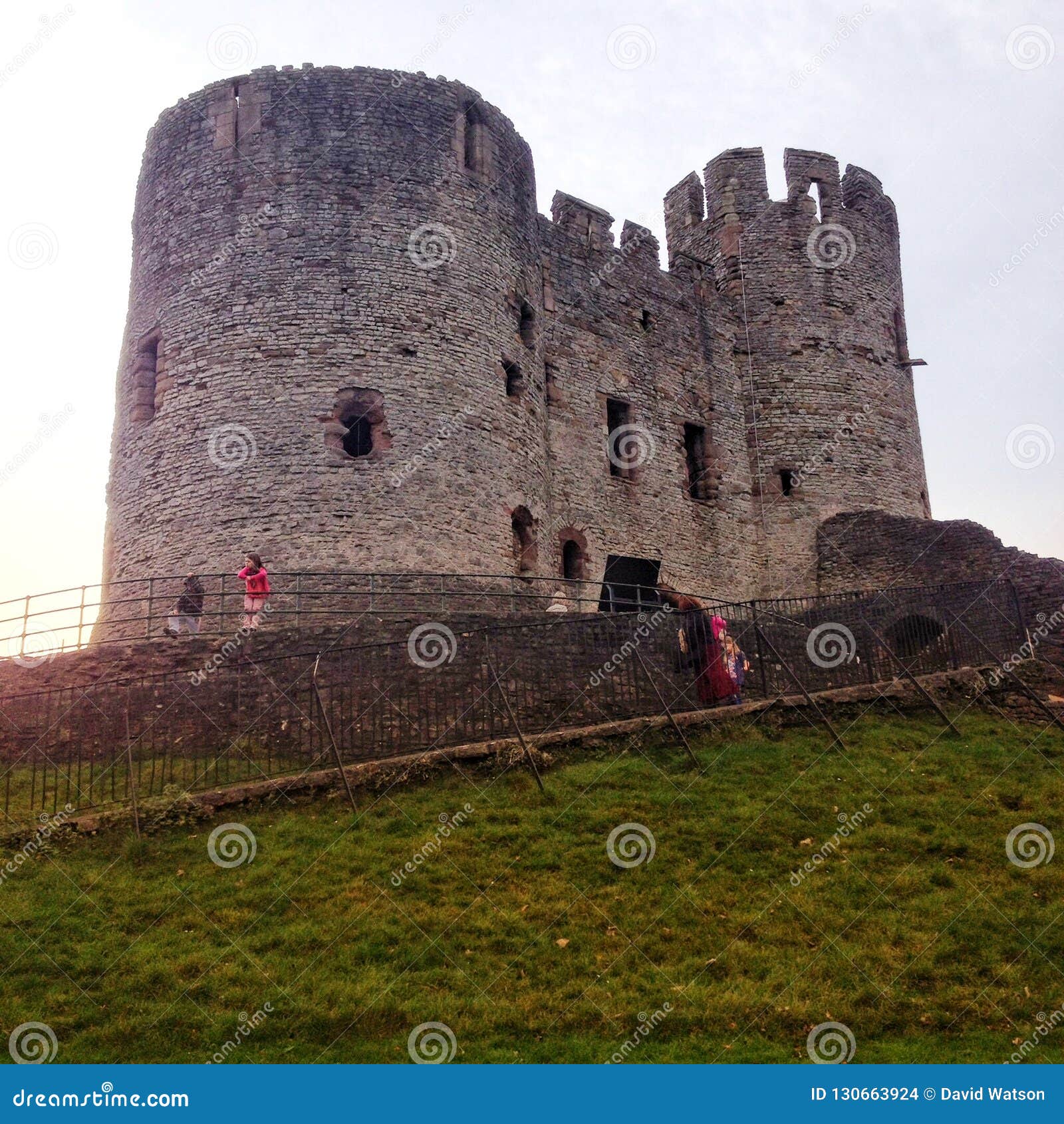 Castle with towers editorial stock image. Image of towers - 130663924