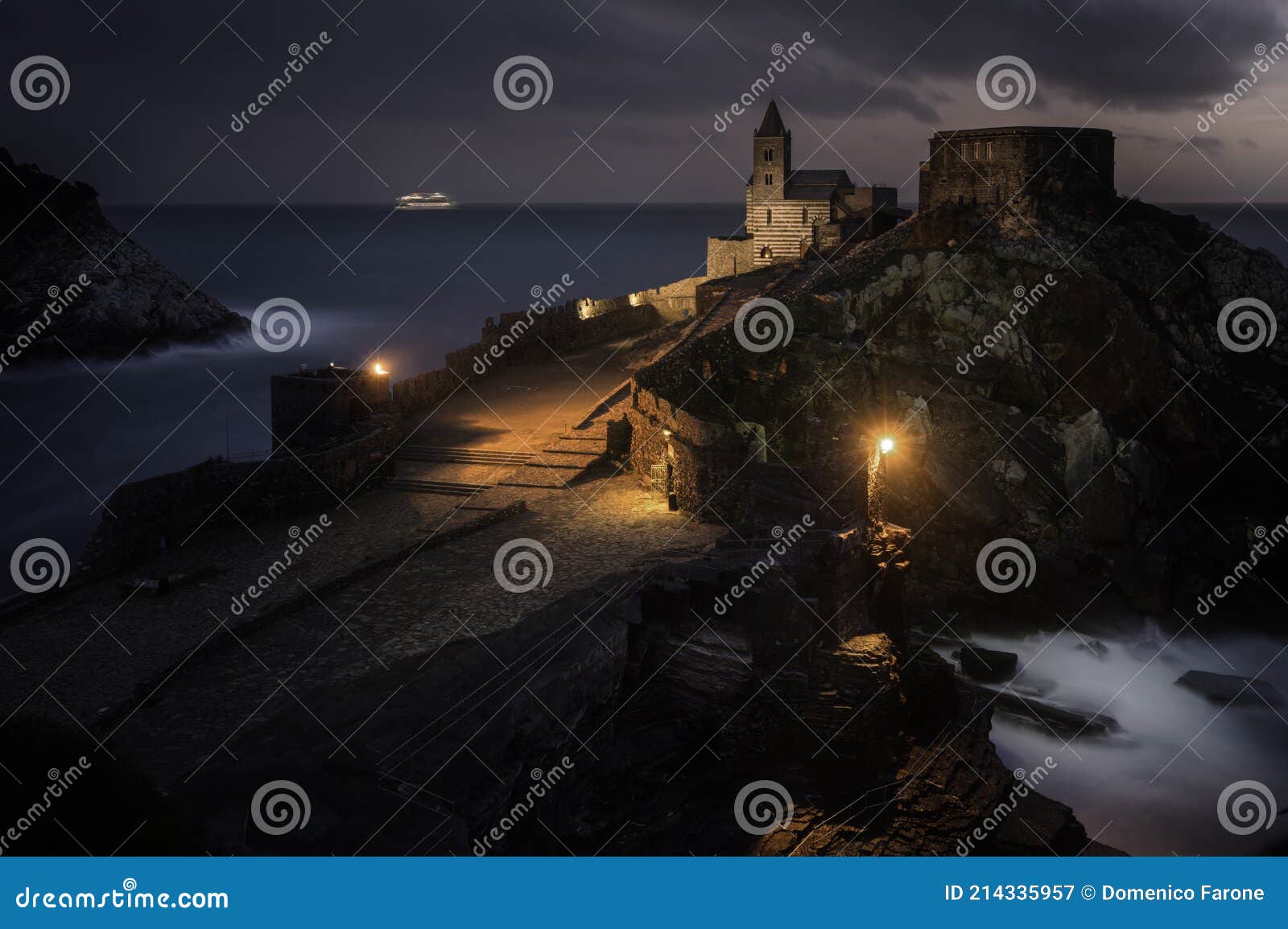 A Castle on a Train Track with Trees in the Background Stock Image ...