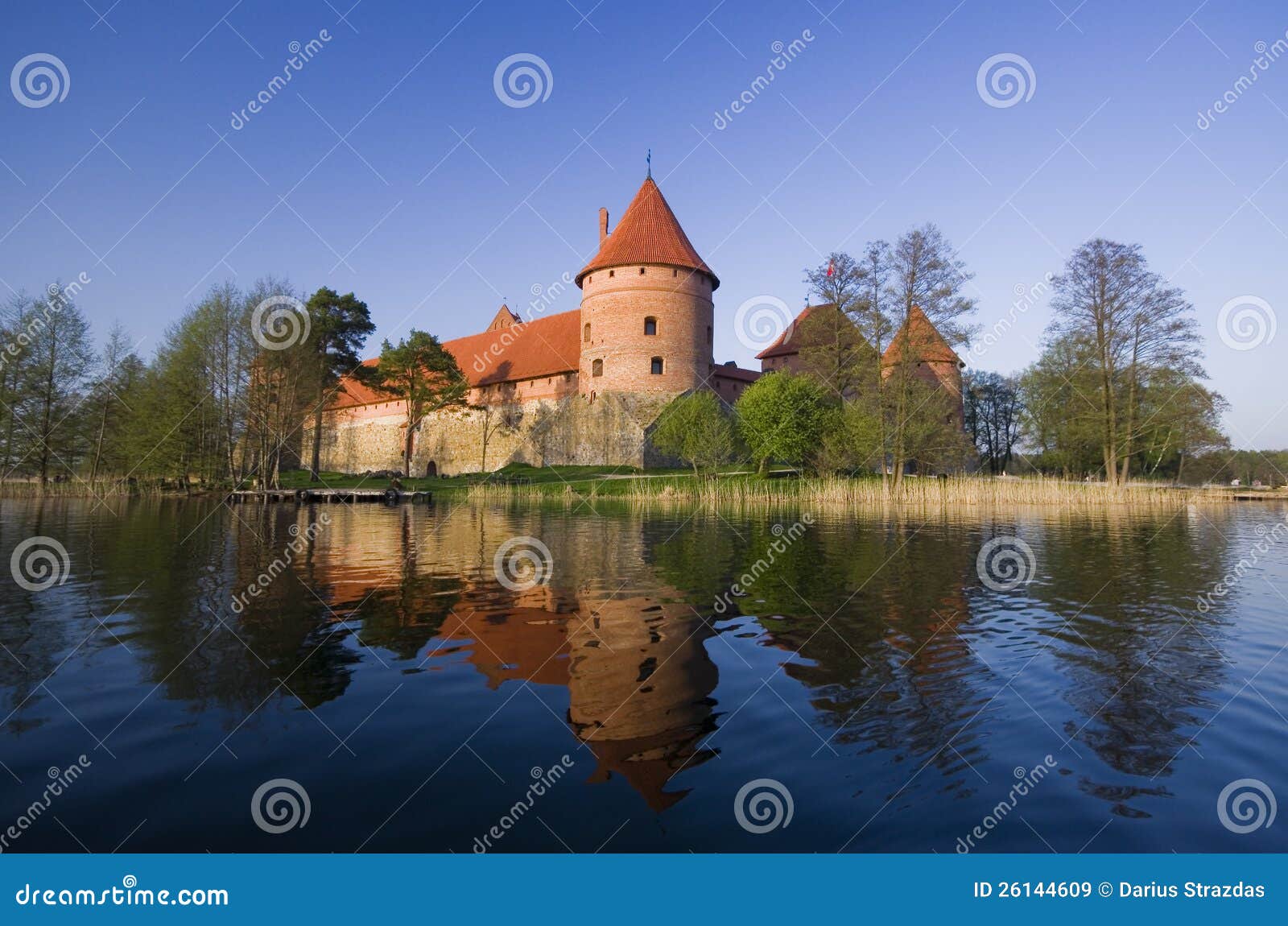 The castle of Trakai stock image. Image of mystical, antiquity - 26144609
