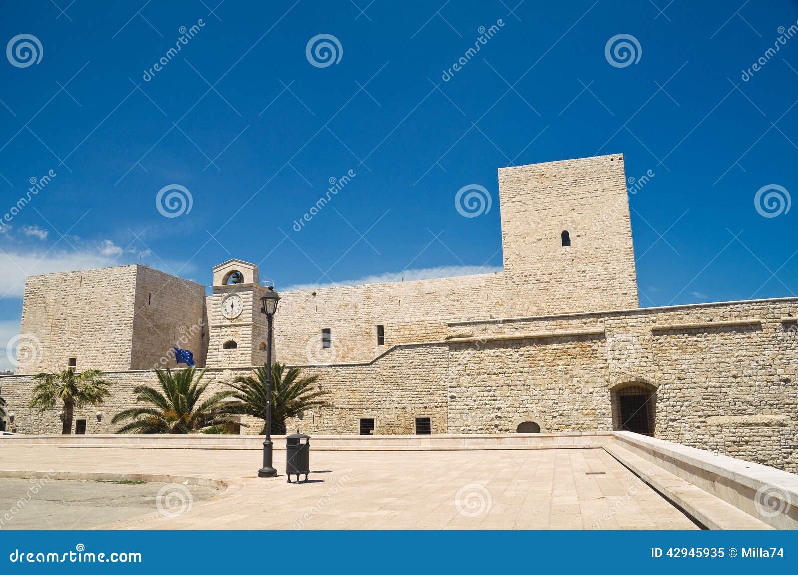 Castle of Trani. Puglia. Italy Stock Image - Image of monument ...