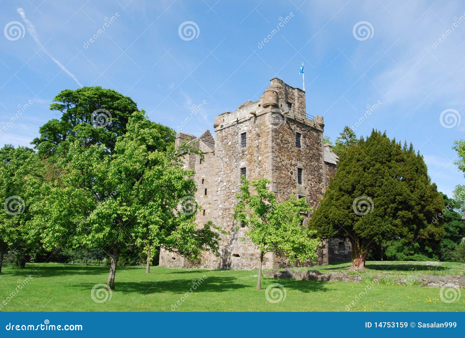 Castle among Trees stock image. Image of remains, historic - 14753159
