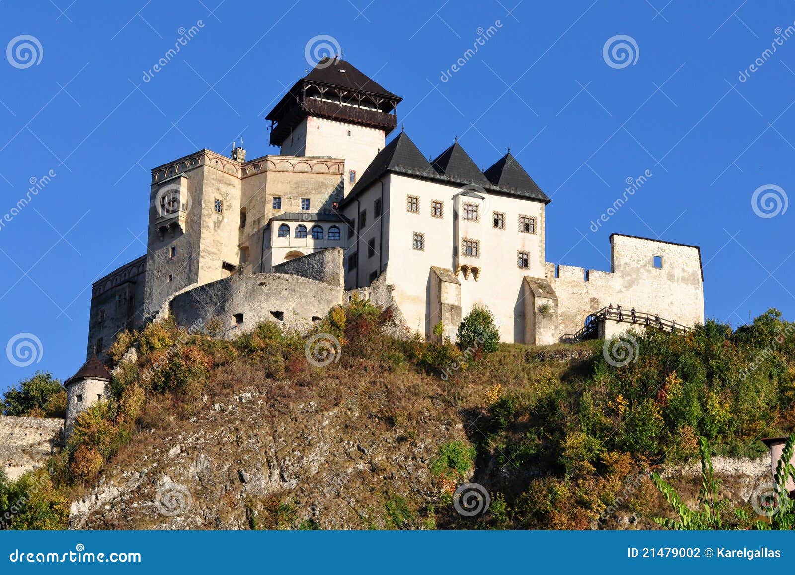Castle Trencin in Slovakia stock photo. Image of trencin - 21479002