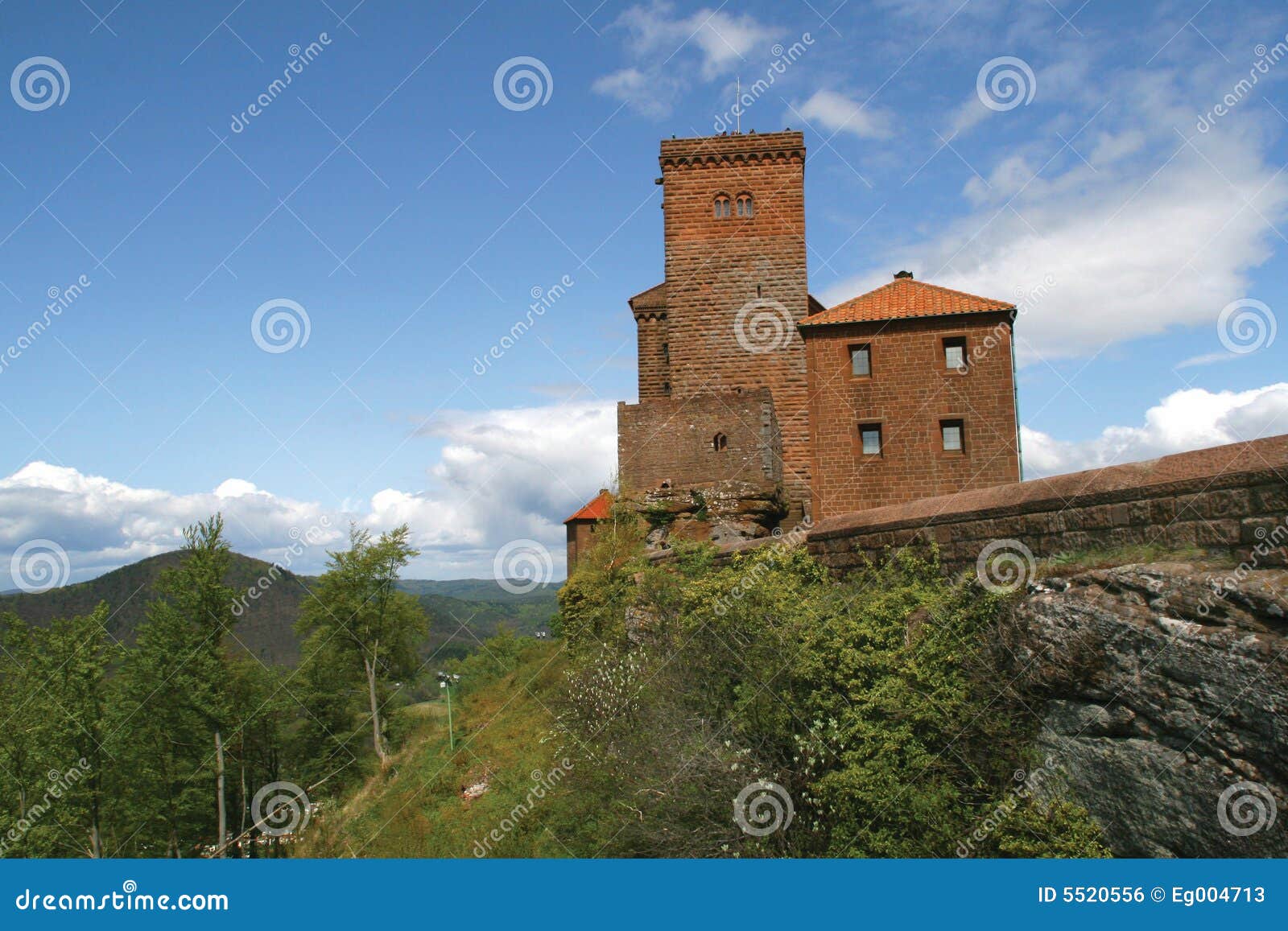 Castle Trifels stock photo. Image of field, architecture - 5520556