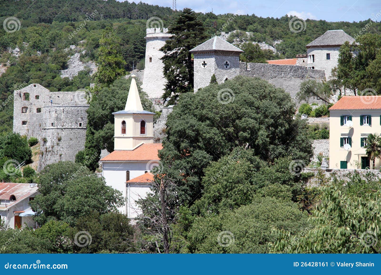 Castle Trsat stock image. Image of military, medieval - 26428161