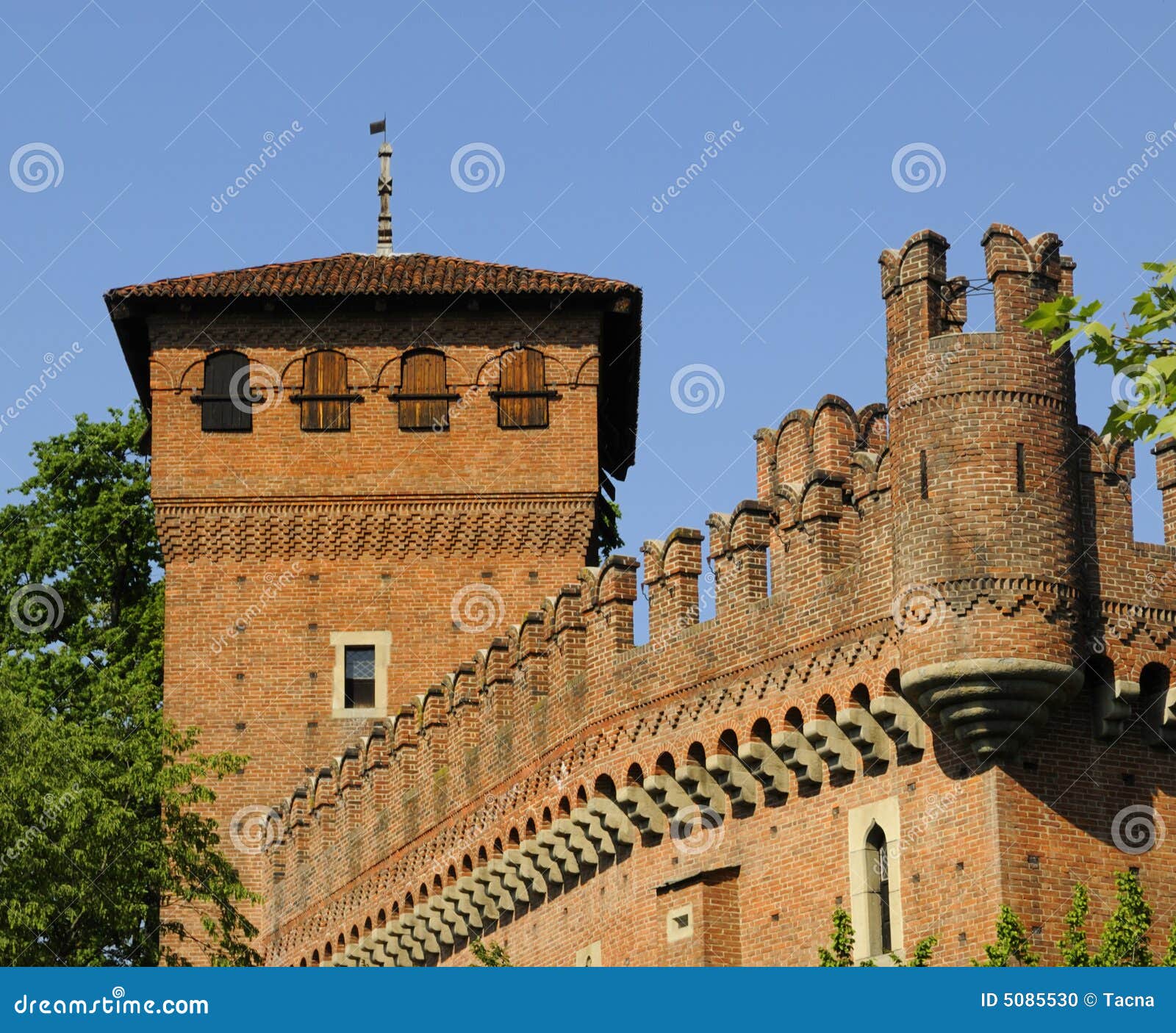 Castle in Turin stock photo. Image of tree, turin, park - 5085530
