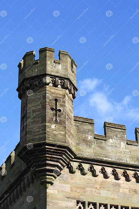 Castle turret stock photo. Image of console, margam, cloud - 11828868