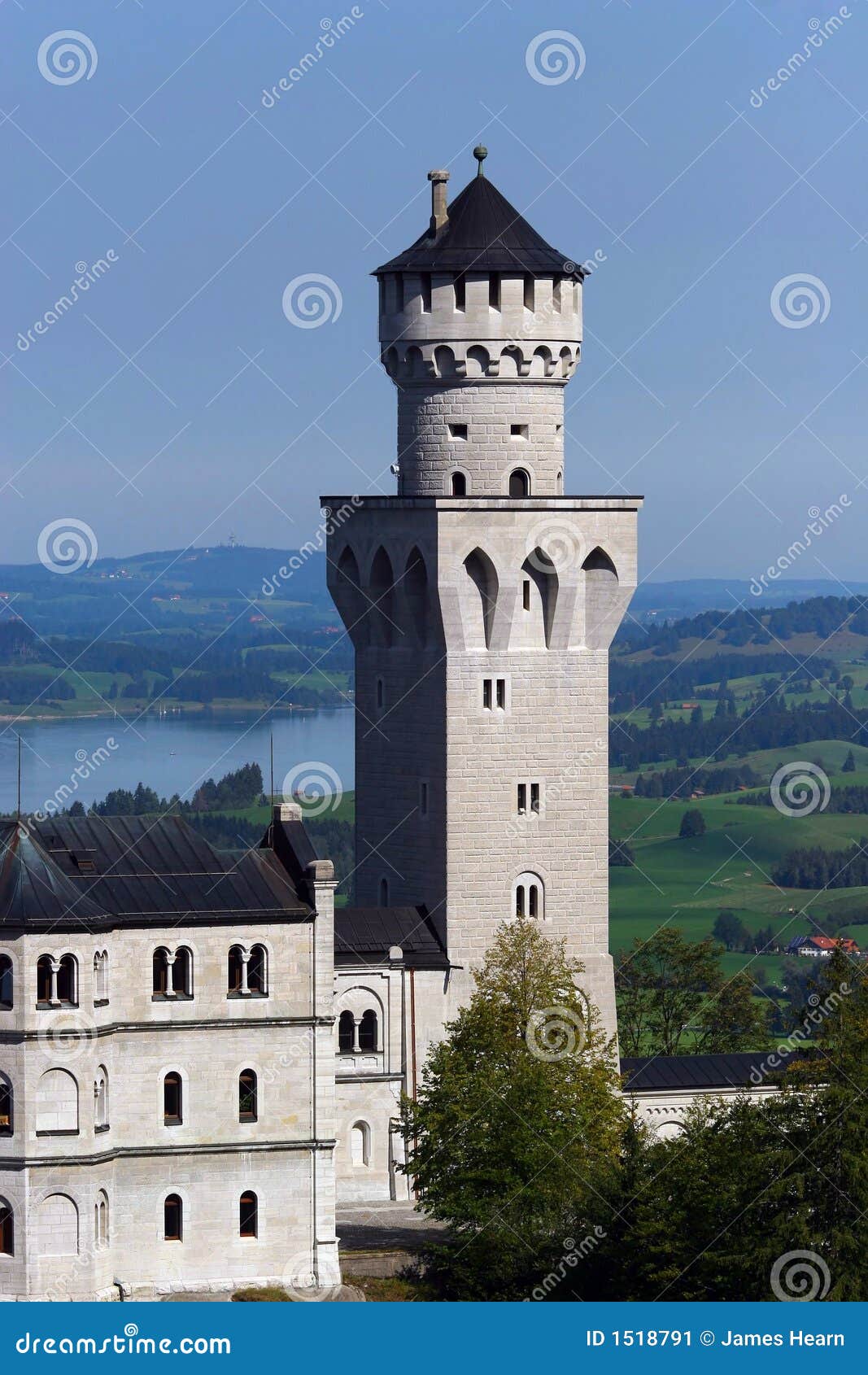 Castle Turret stock image. Image of fortress, germany - 1518791