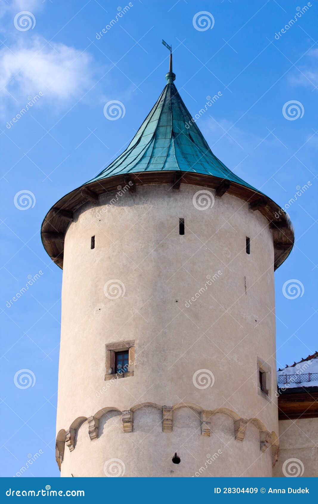 Castle turret stock image. Image of fortress, medieval - 28304409