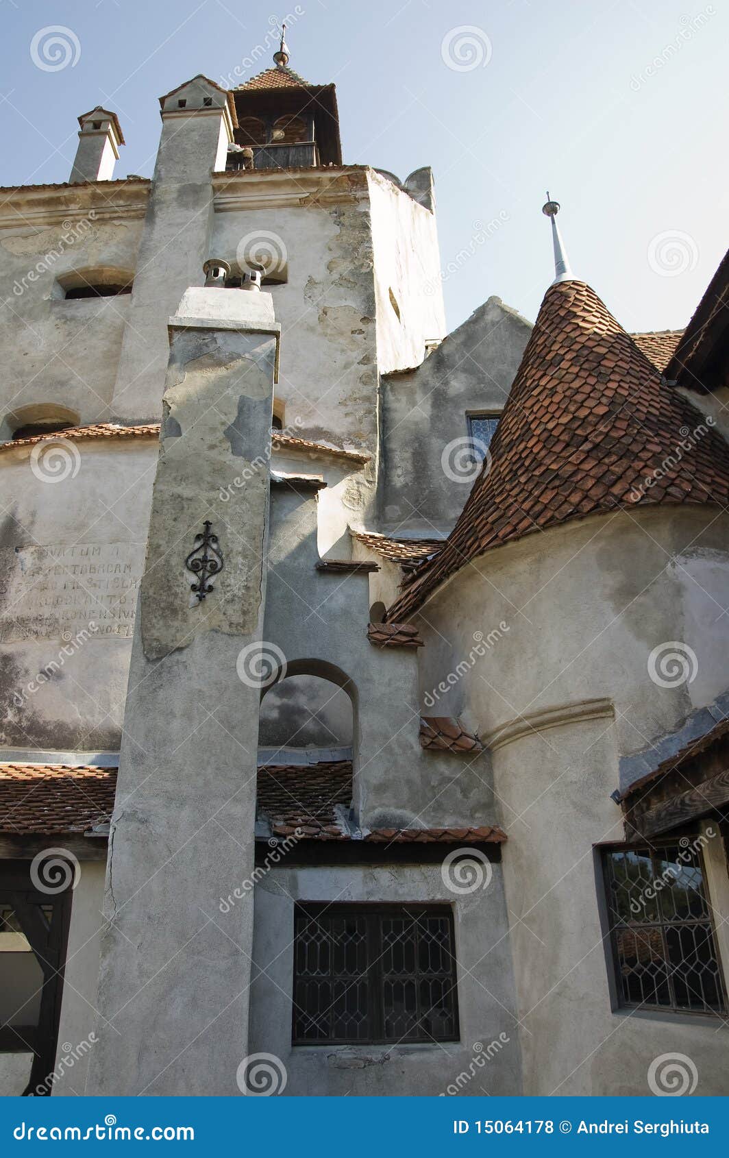 Castle Turrets stock photo. Image of spire, tower, chipped - 15064178