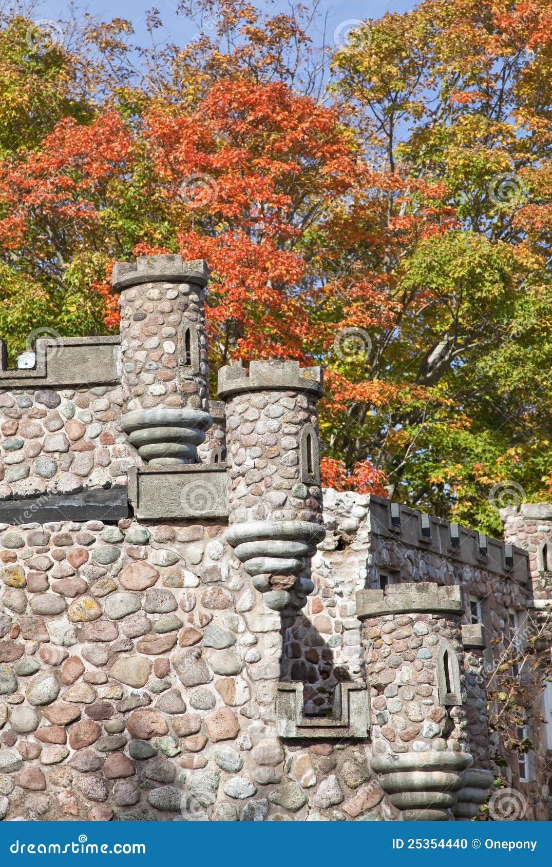 Castle Turrets stock photo. Image of arrow, turret, trees - 25354440