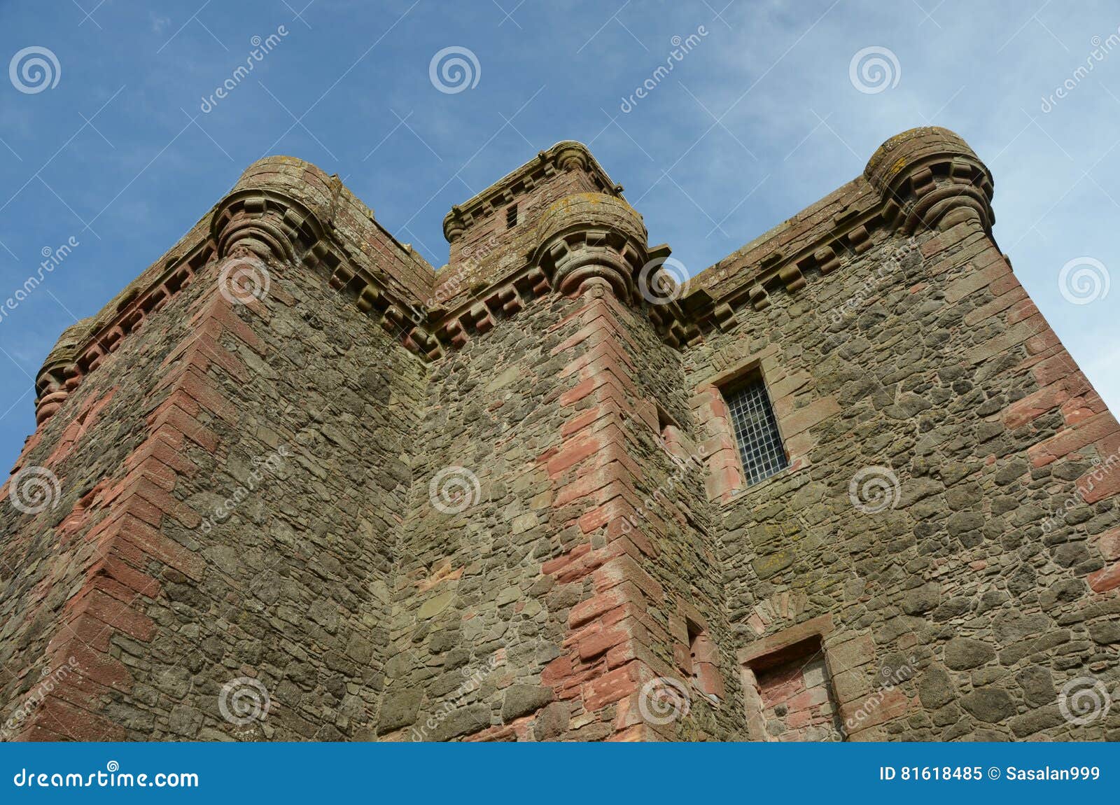 Castle Turrets stock image. Image of arch, architecture - 81618485