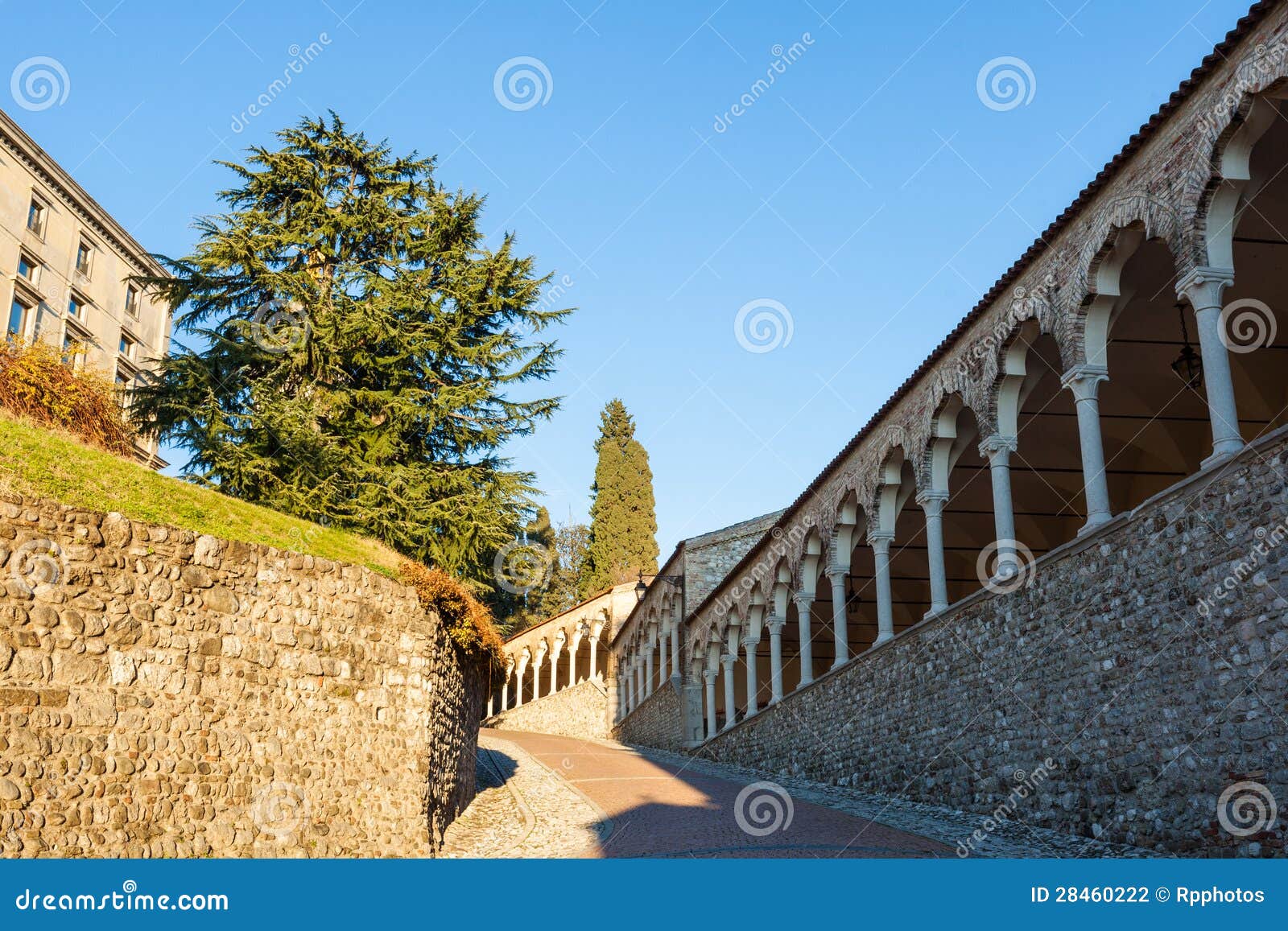 The castle of Udine stock photo. Image of friuli, tree - 28460222
