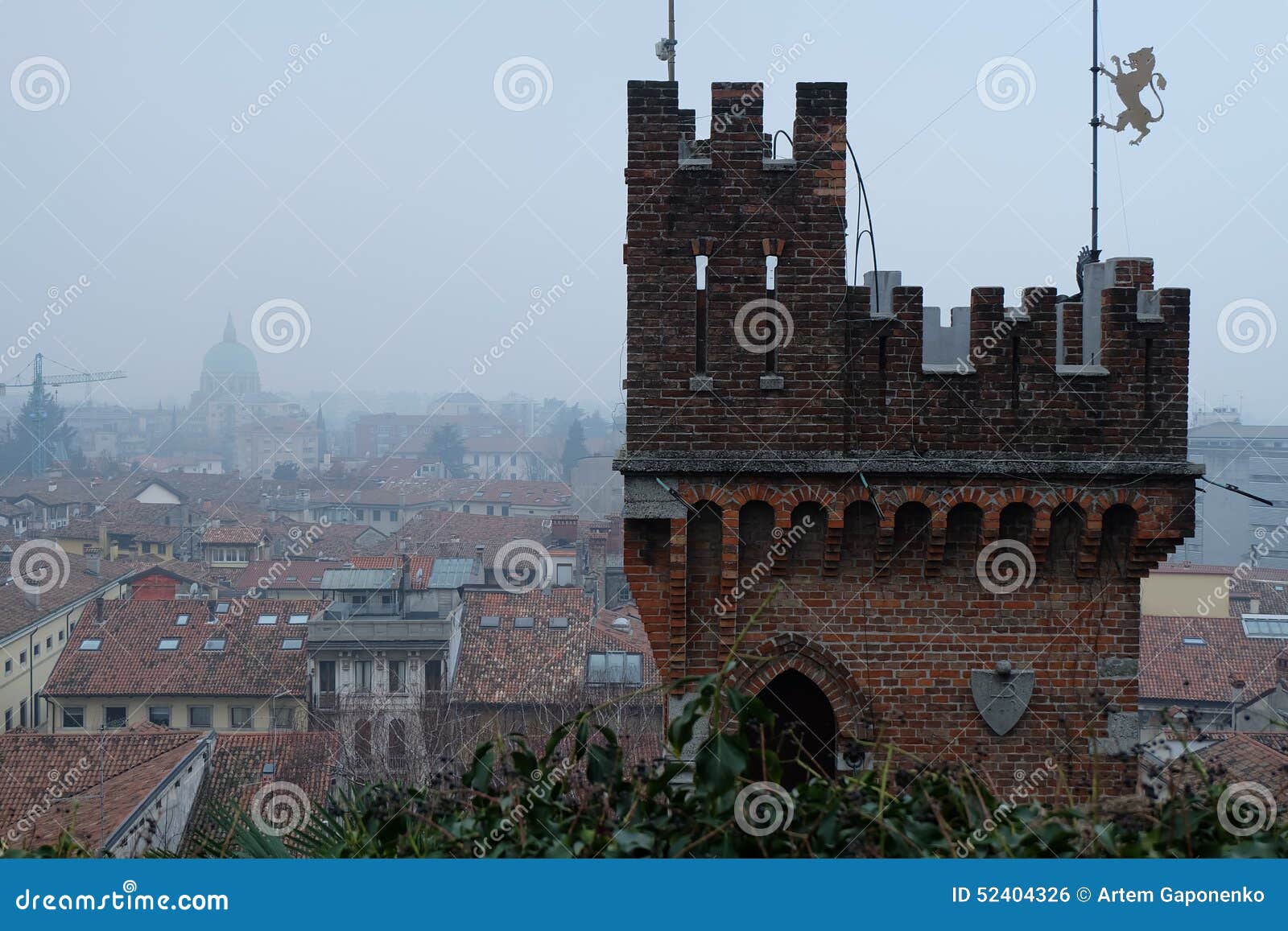 Castle, Udine, Italy stock photo. Image of panorama, italy - 52404326