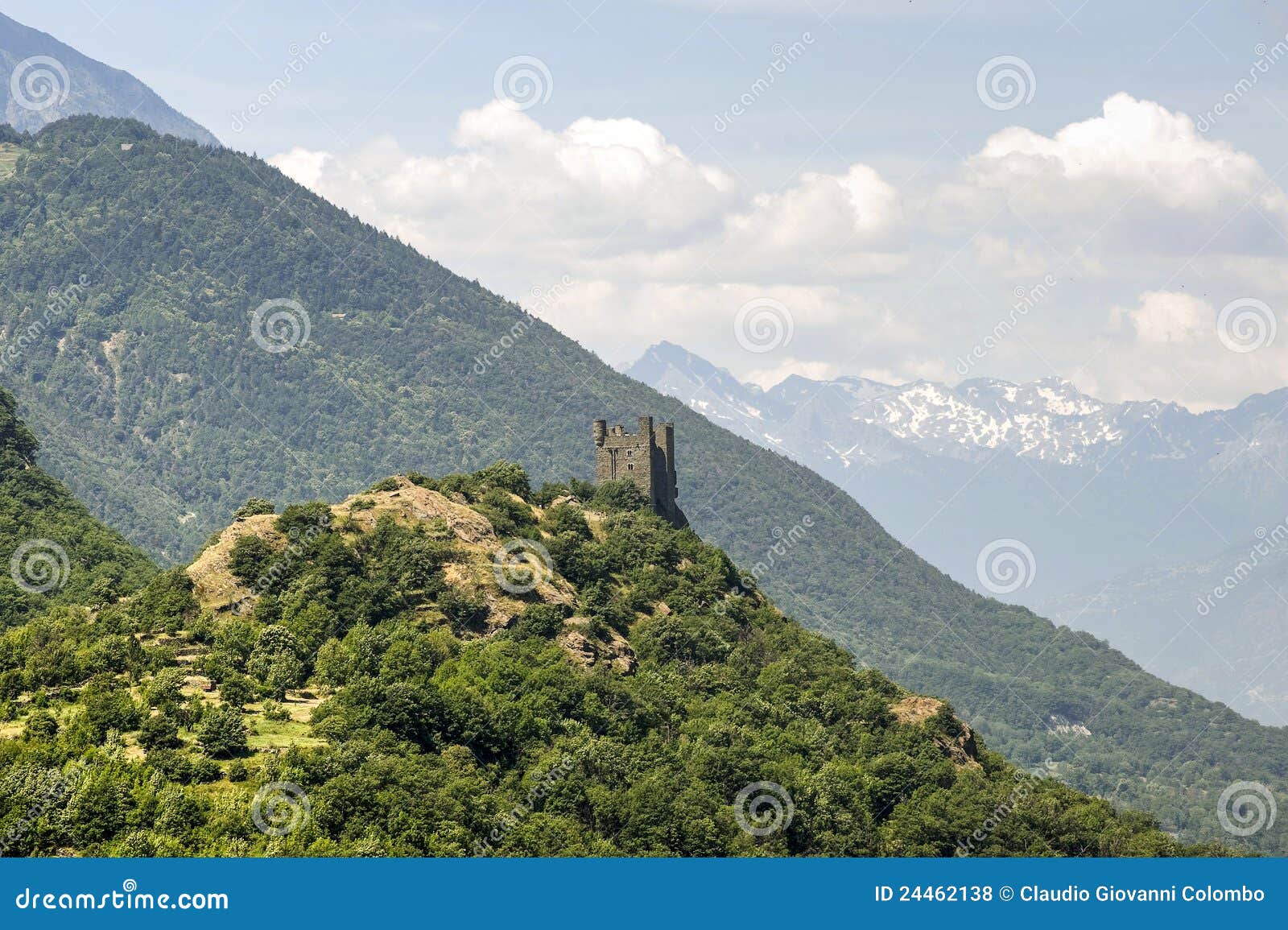 Castle of Ussel stock photo. Image of architecture, horizontal - 24462138
