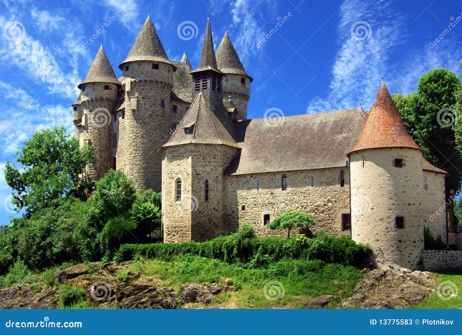 Castle in Val, France stock image. Image of exterior - 13775583