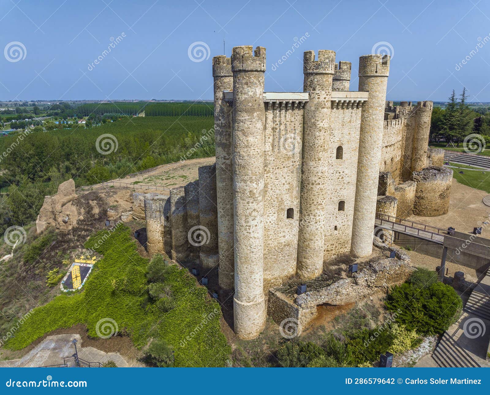 Castle at Valencia De Don Juan, Spain Stock Photo - Image of leon ...