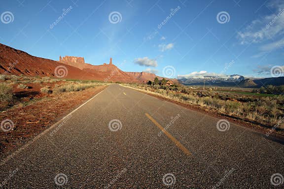 Castle valley road stock image. Image of utah, travel - 2204335