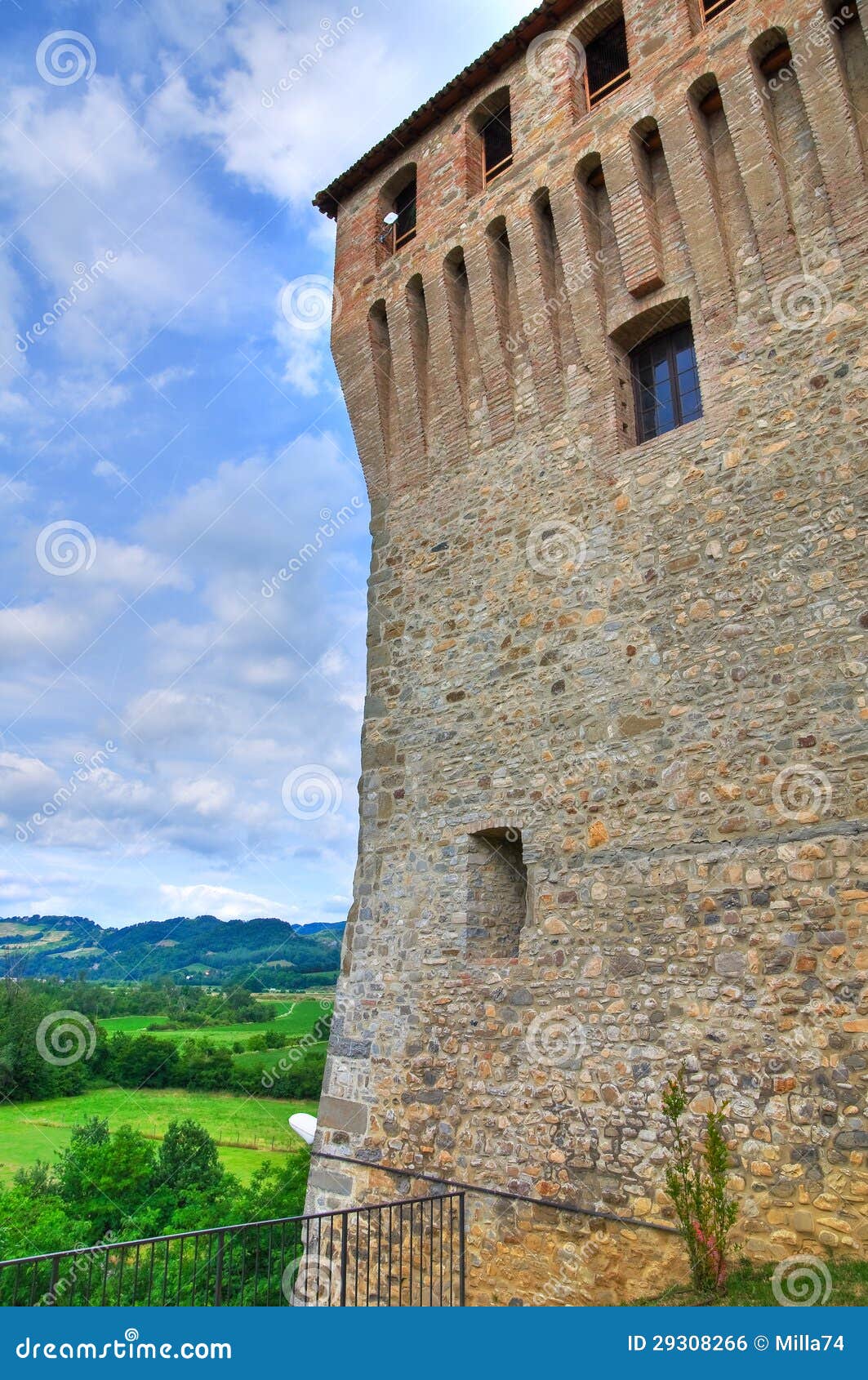 Castle of Varano De Melegari. Emilia-Romagna. Italy Stock Photo - Image ...