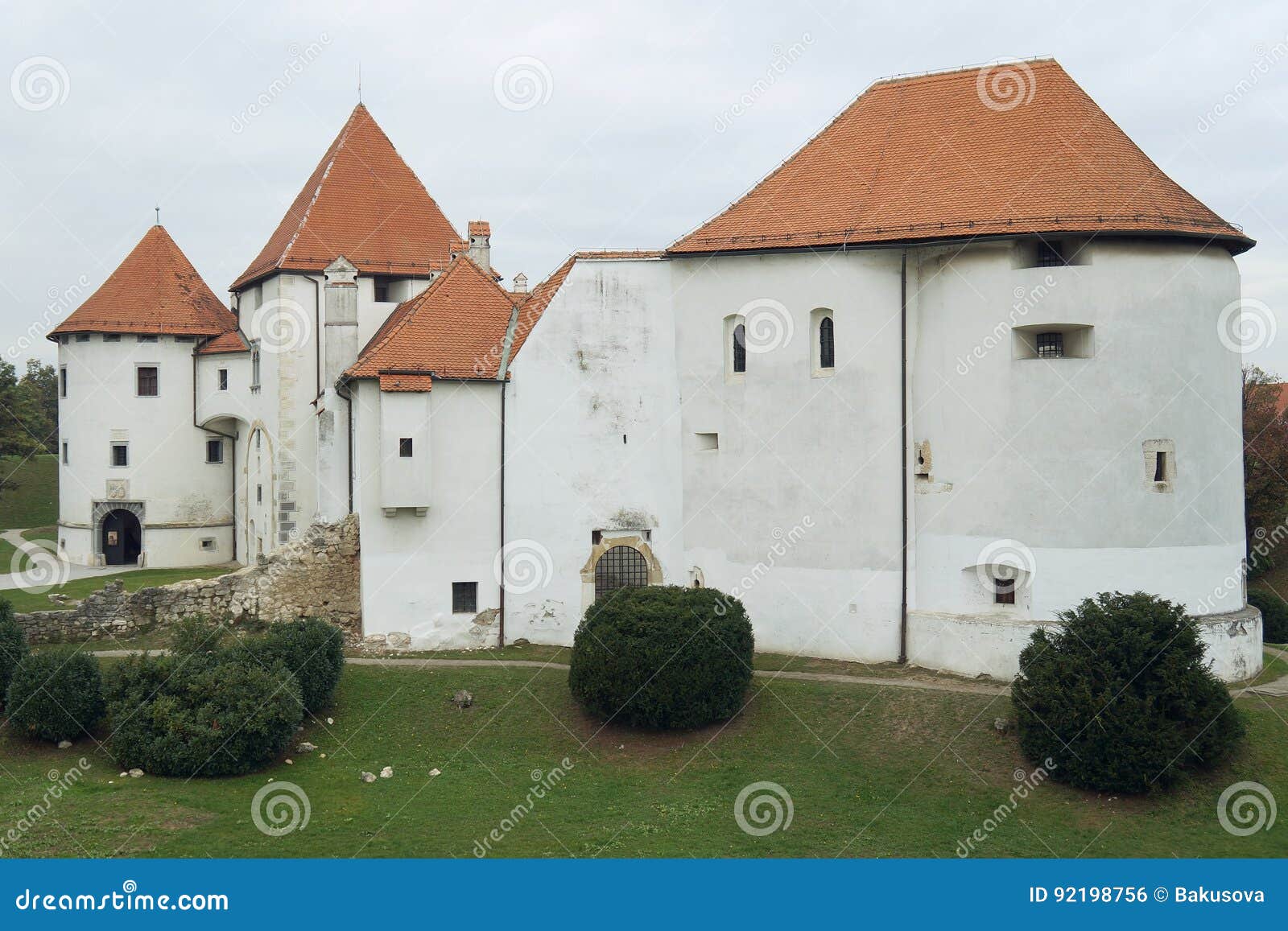 Castle of Varazdin stock photo. Image of exterior, europe - 92198756
