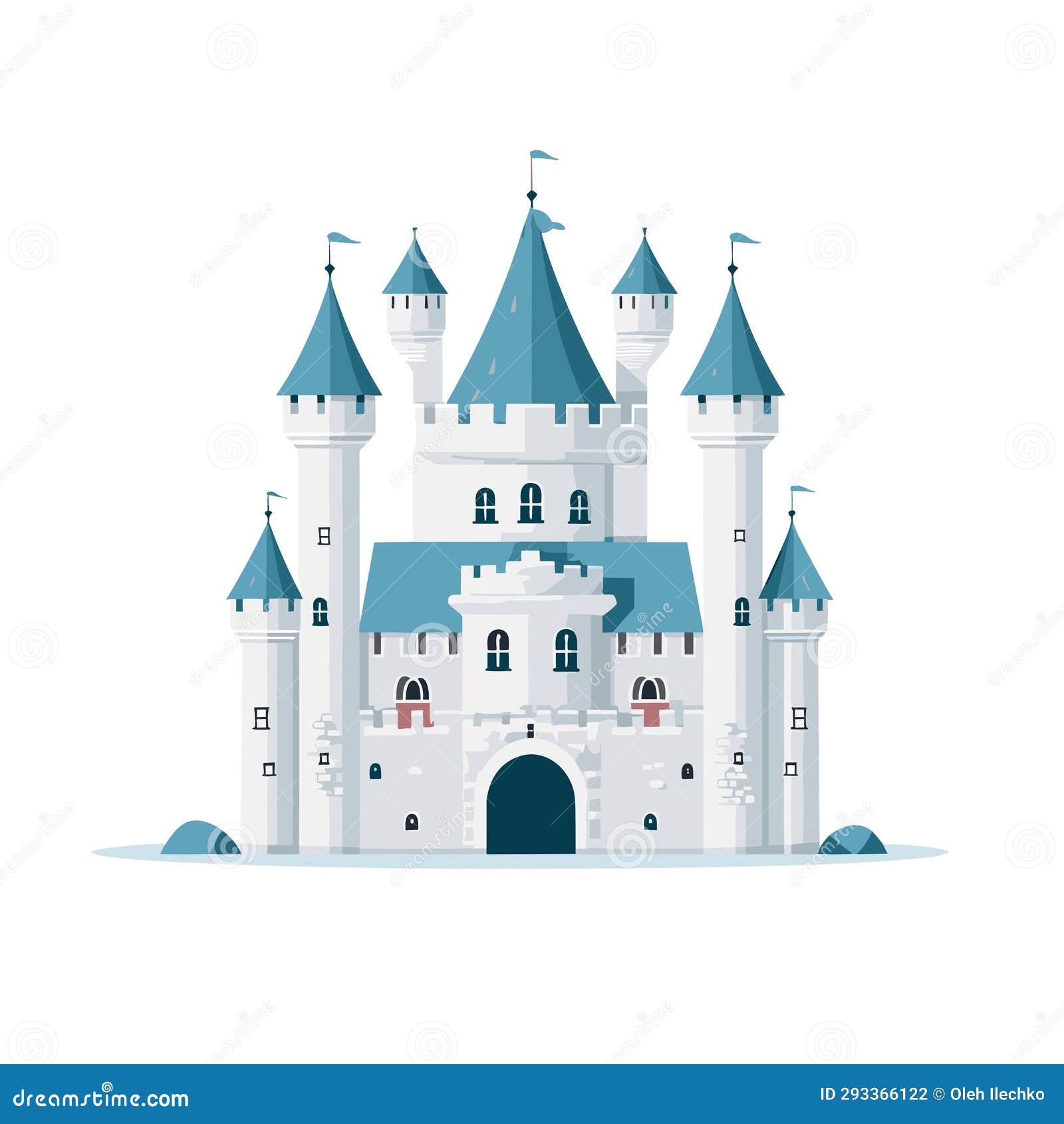 Castle Vector Flat Minimalistic Asset Isolated Illustration Stock ...