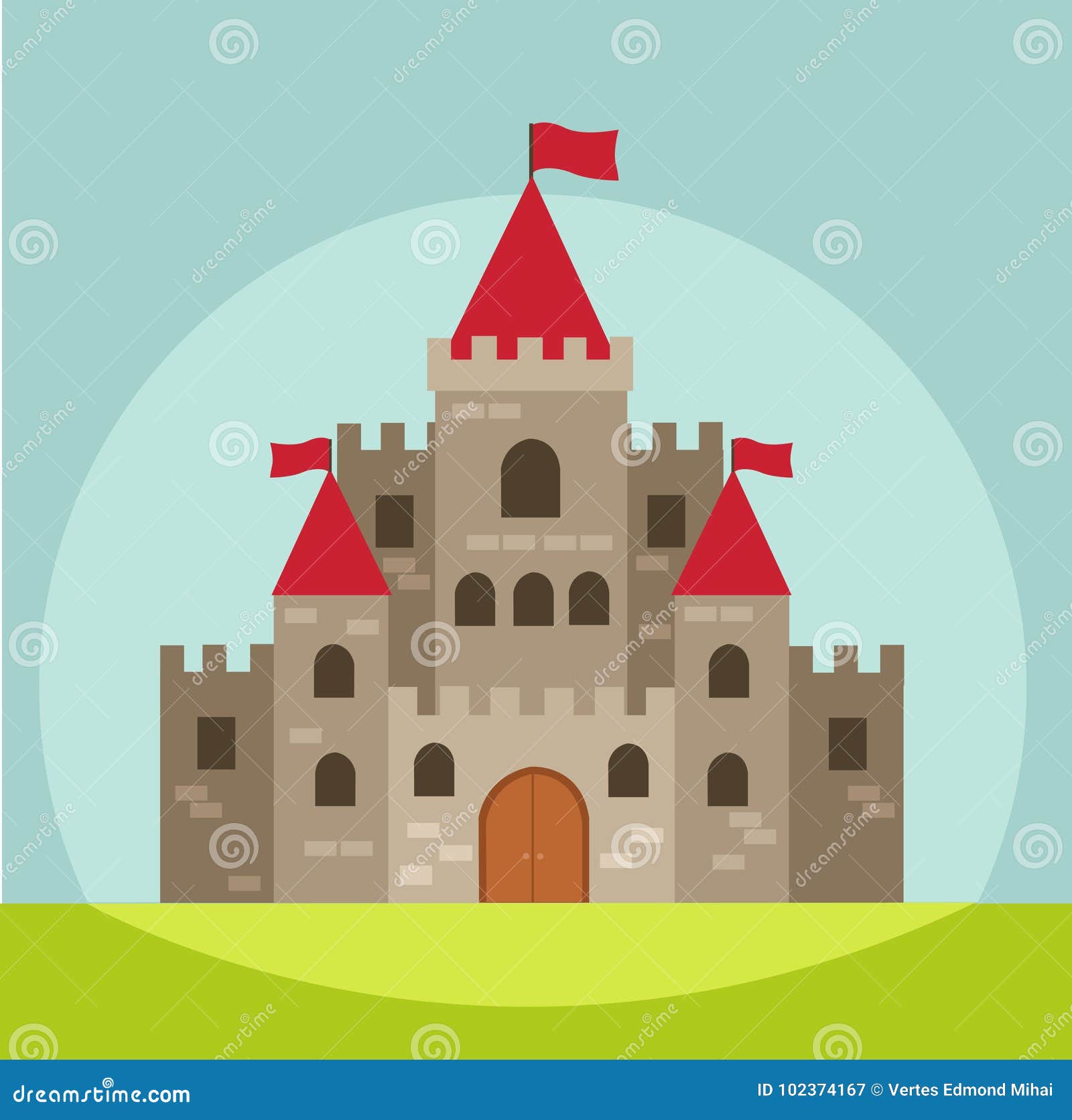 Castle vector illustration stock vector. Illustration of clipart ...
